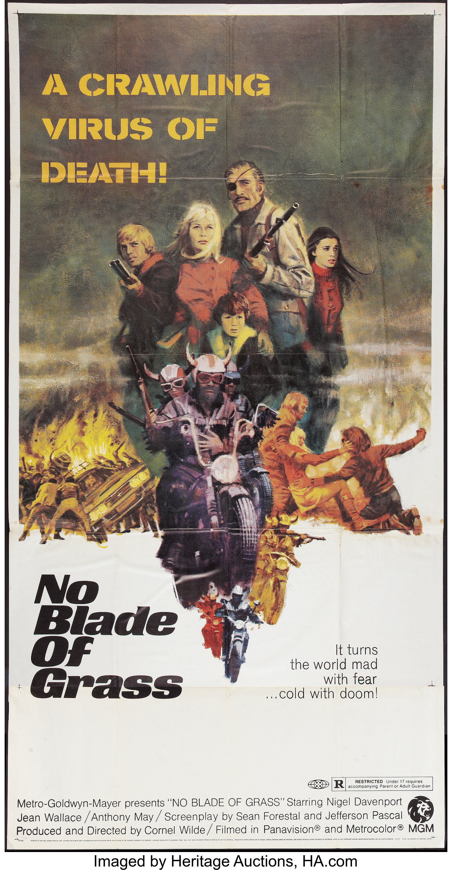 No Blade of Grass (MGM, 1971). Three Sheet (41" X 81"). Science | Lot ...