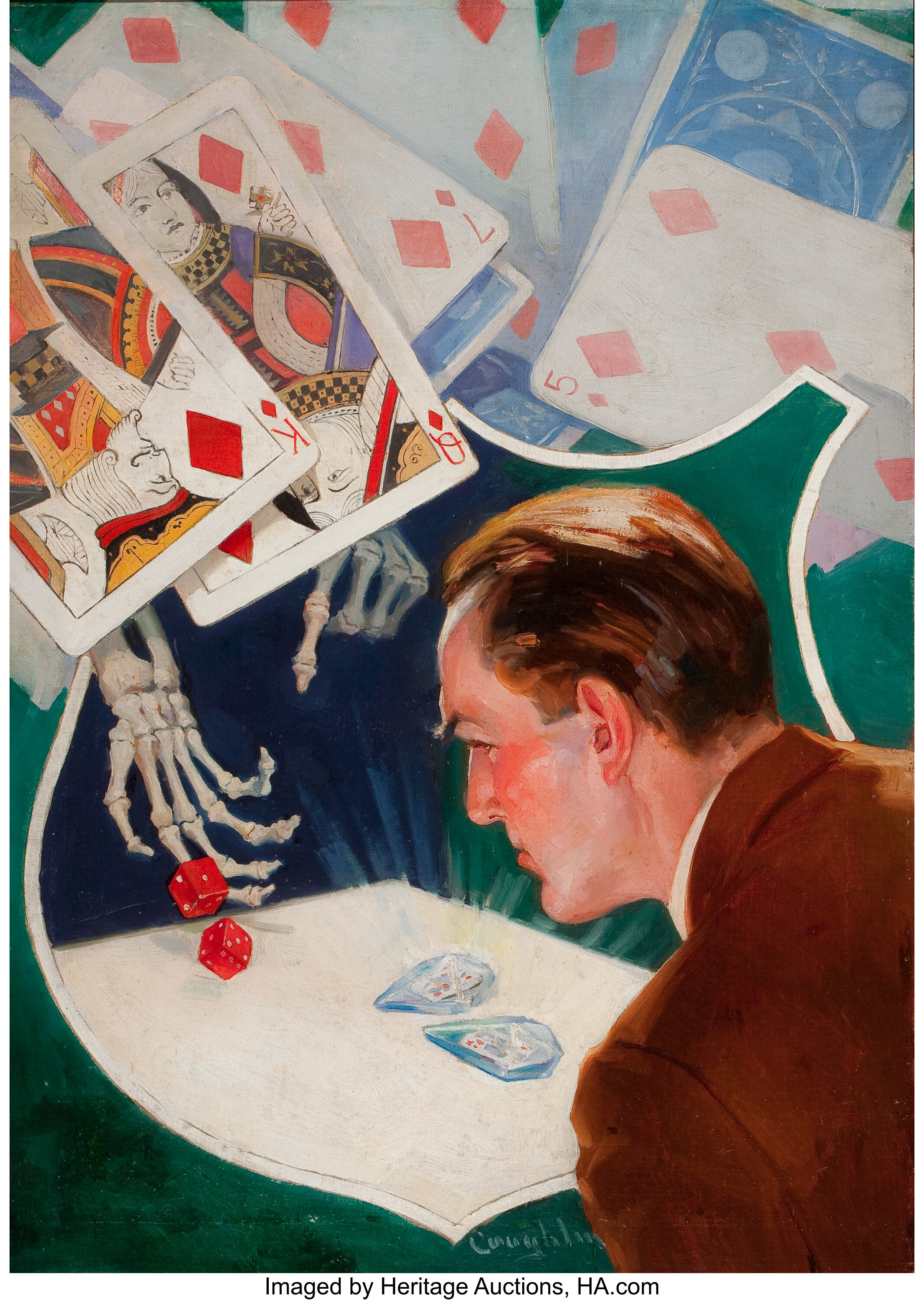 JOHN COUGHLIN (American, 20th Century). The Skeleton's Hands, | Lot ...