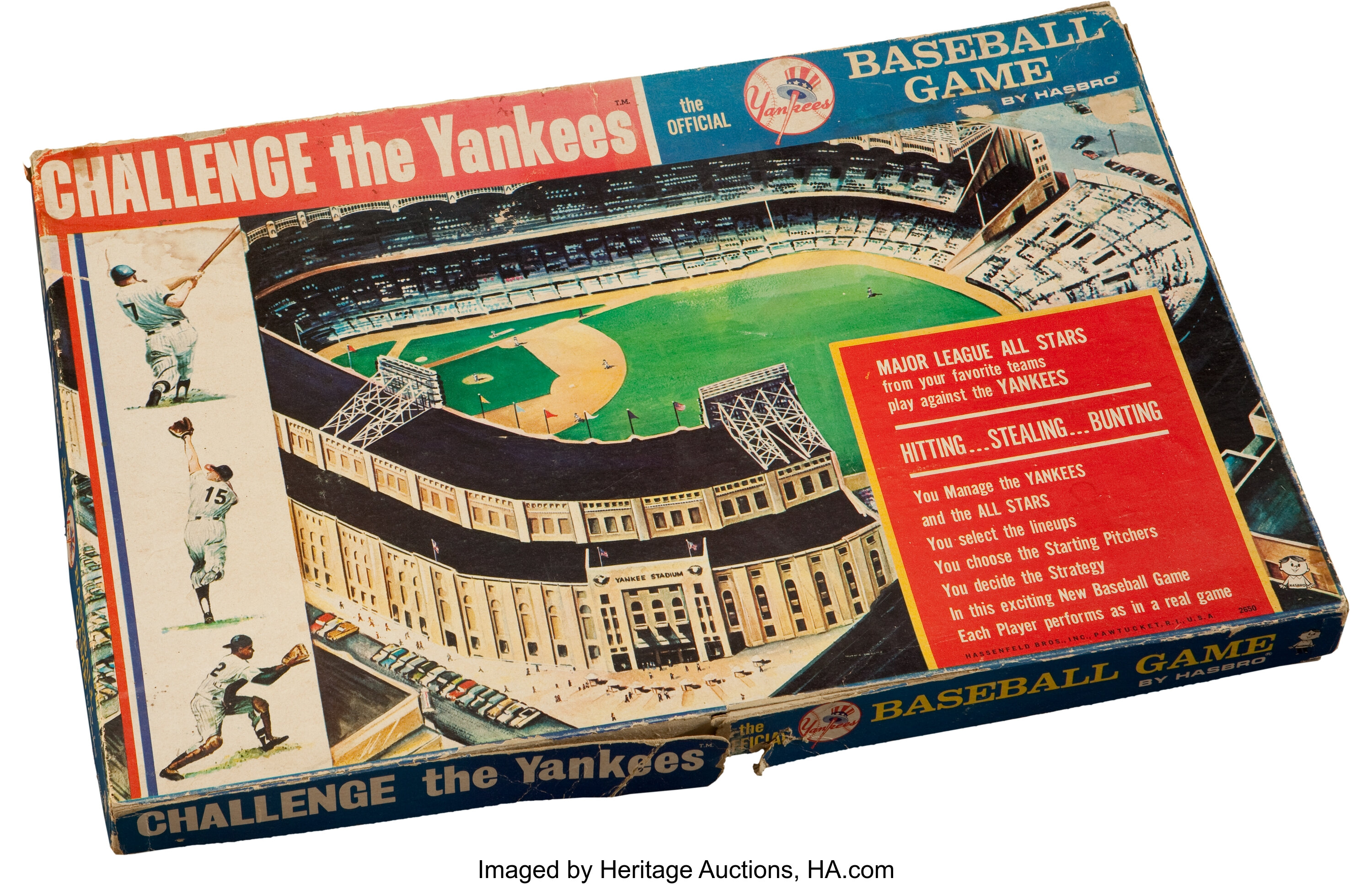 1964 "Challenge the Yankees" Board Game by Hasbro.... Baseball | Lot ...