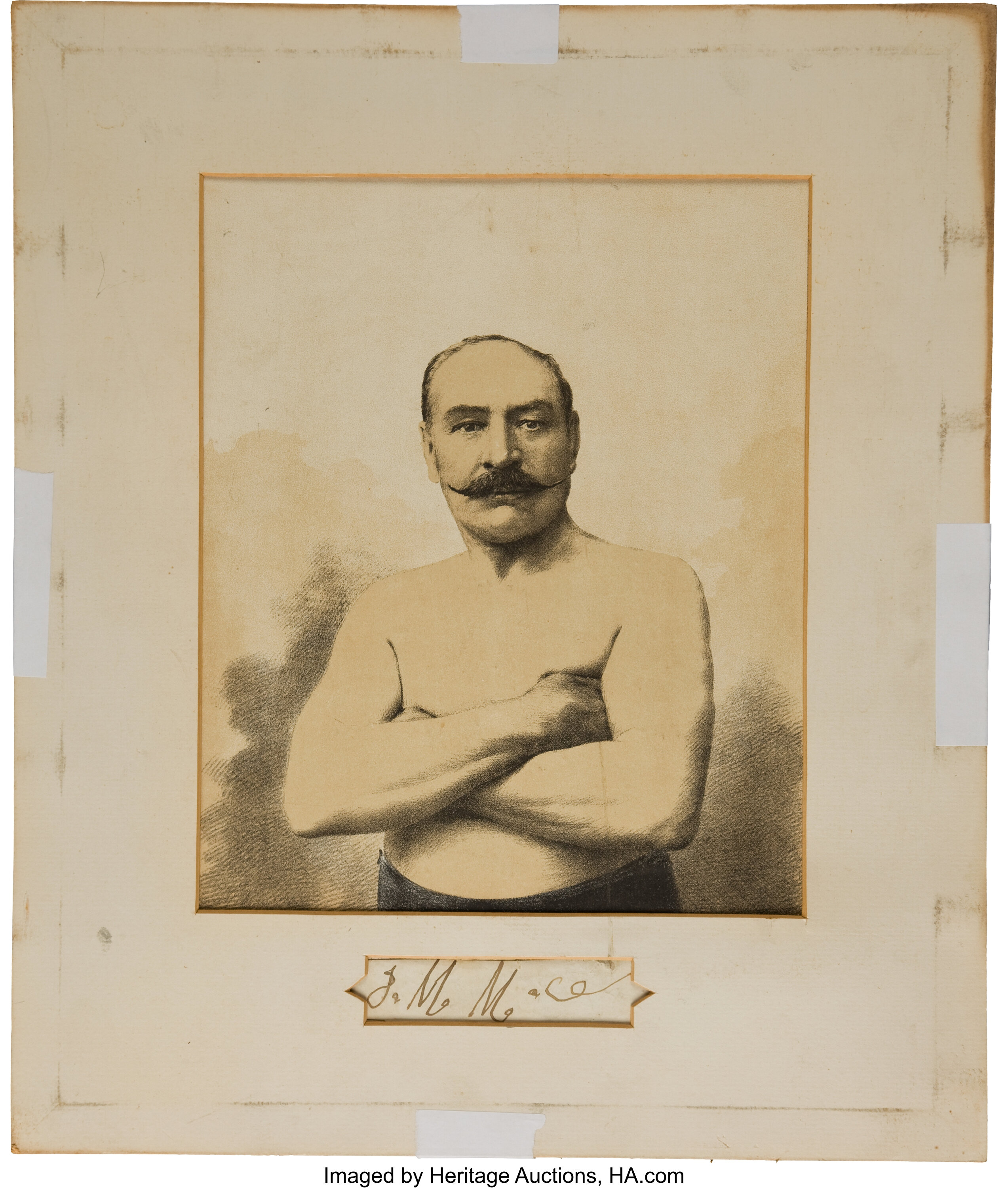 Circa 1900 Jem Mace Signed Cut Signature with Portrait Print.... | Lot ...