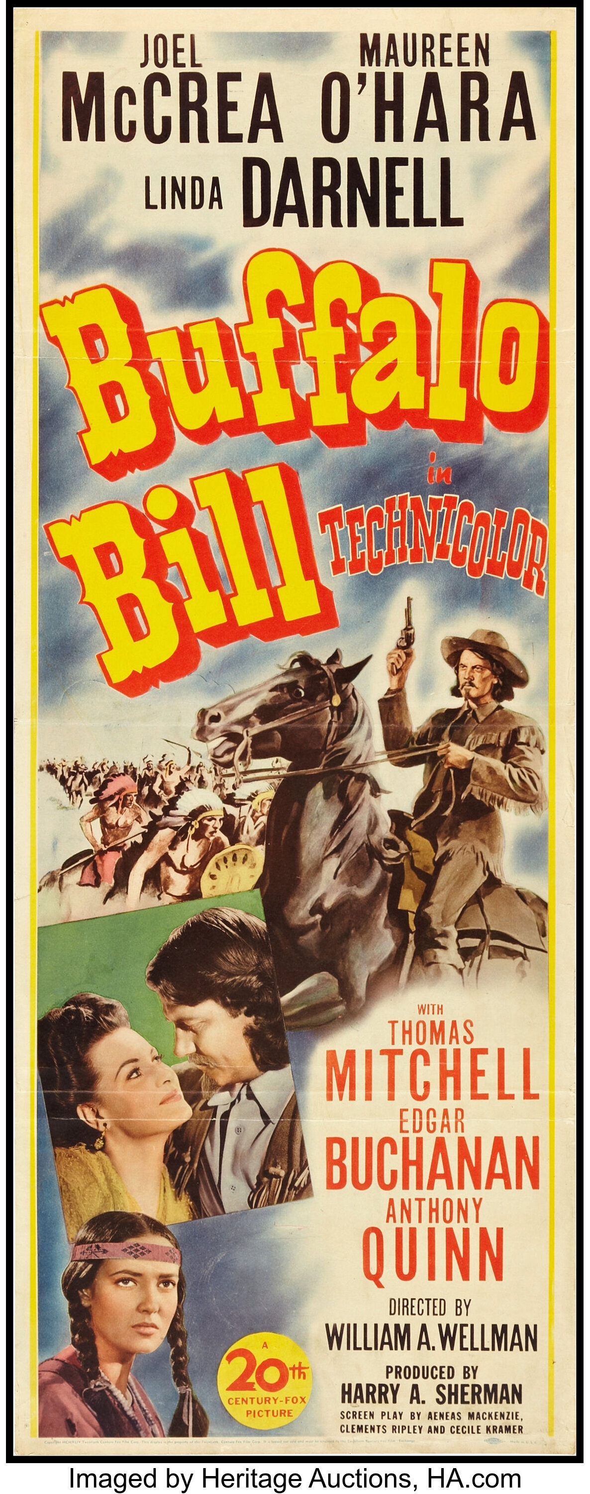 Buffalo Bill (20th Century Fox, 1944). Insert (14" X 36"). | Lot #52077 ...