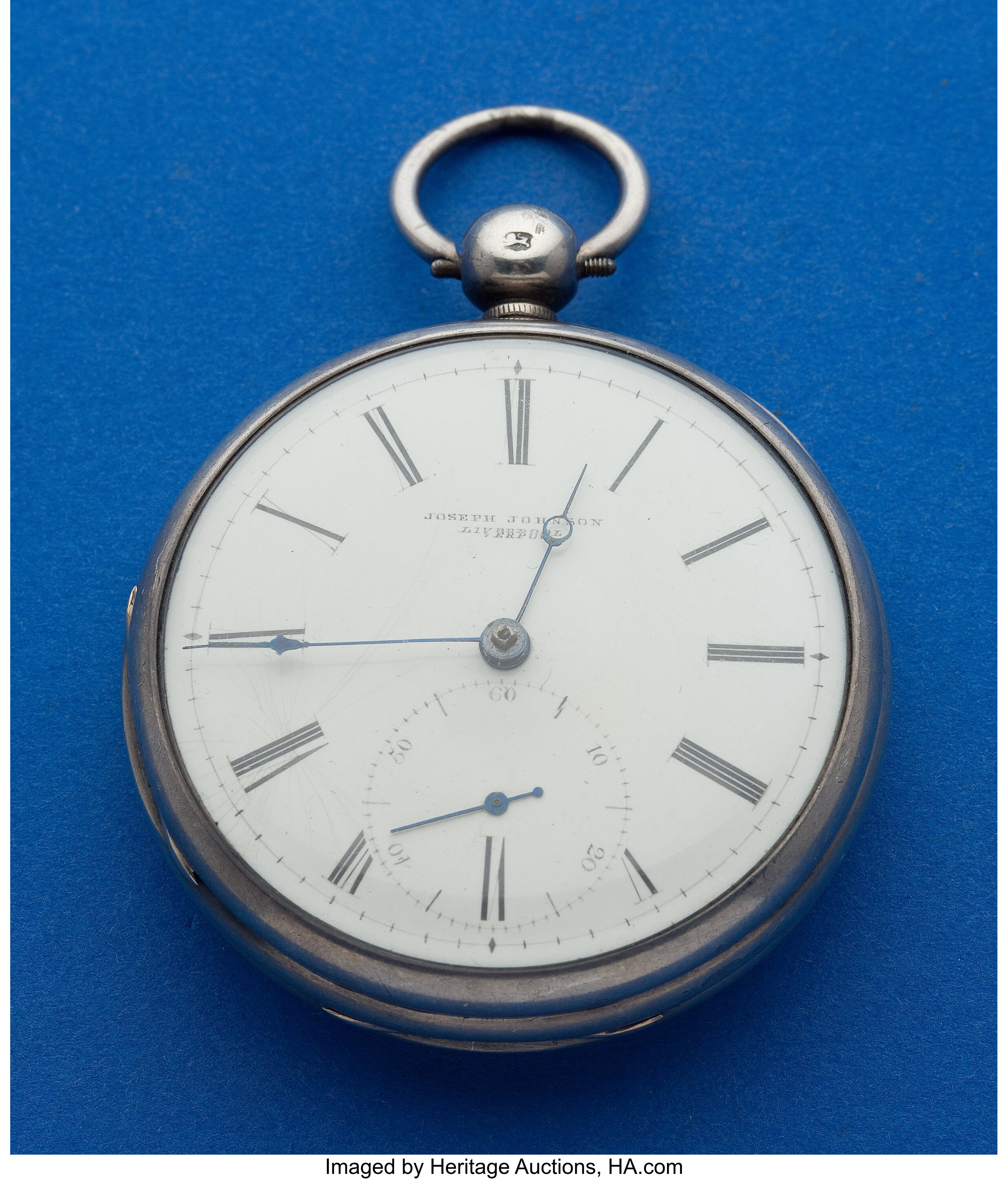 Joseph Johnson Key Wind Pocket Watch. ... Timepieces Swiss and | Lot ...