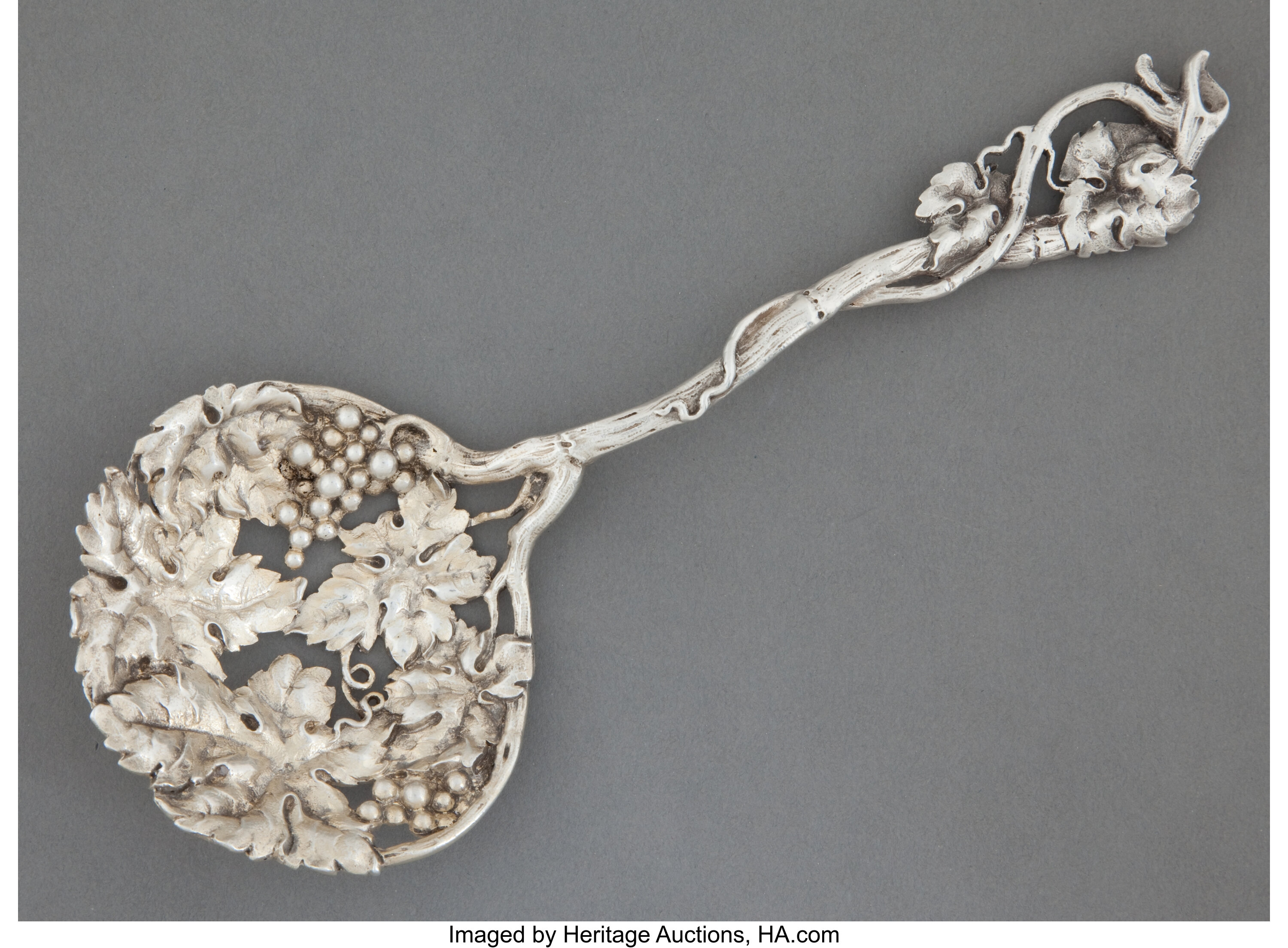 AN AMERICAN SILVER LARGE BON BON . Maker unknown, American, circa | Lot ...