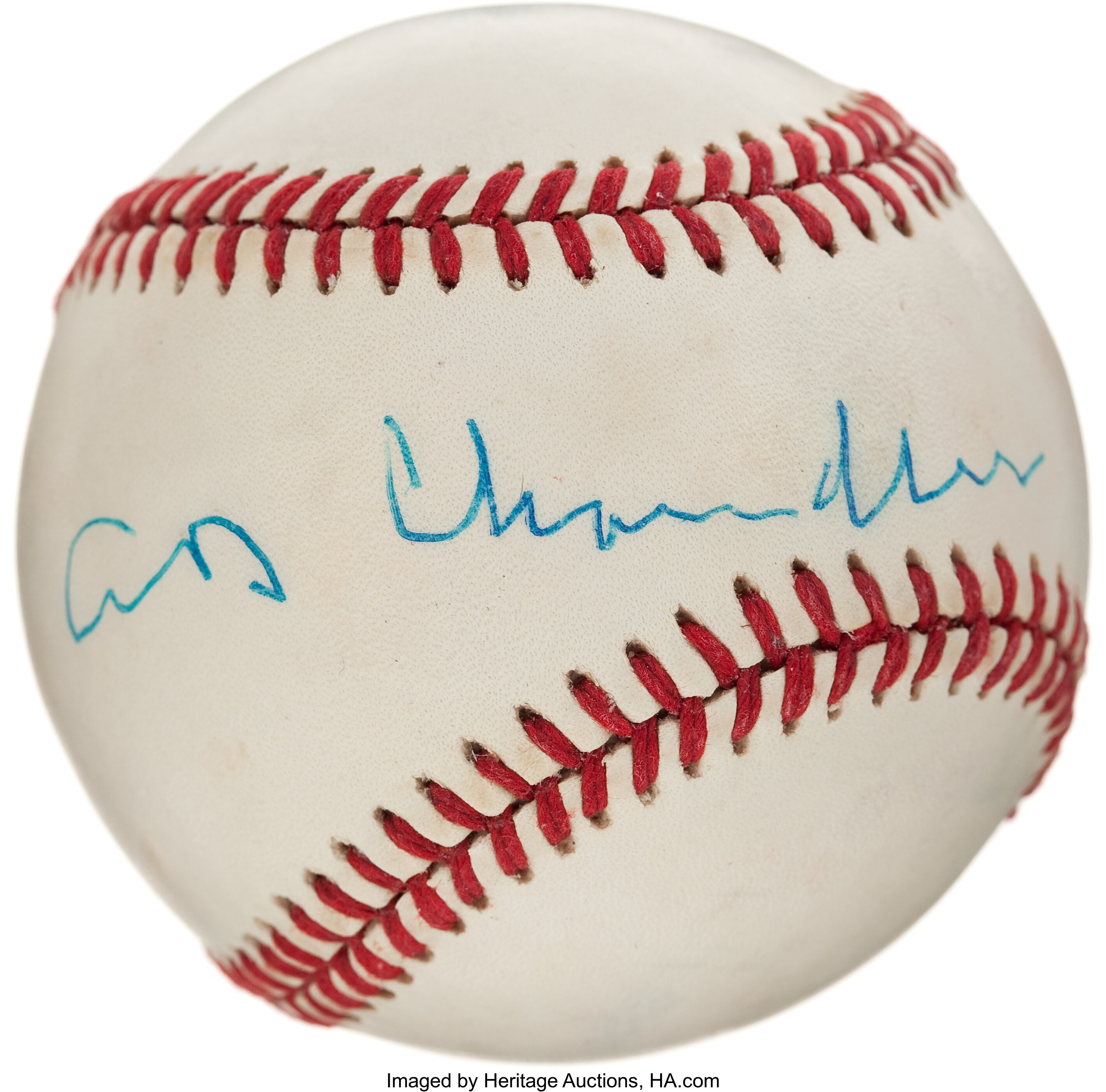 Happy Chandler Single Signed Baseball. ... Baseball Collectibles | Lot ...