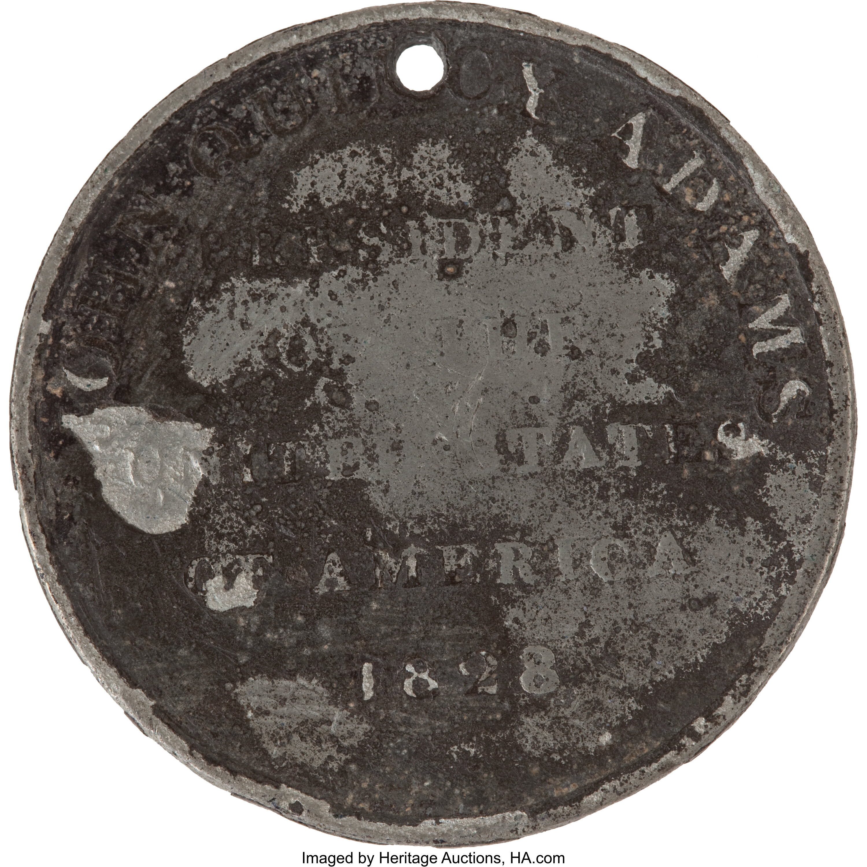 John Quincy Adams: Rare 1828 Medal.... Political Tokens & Medals | Lot ...
