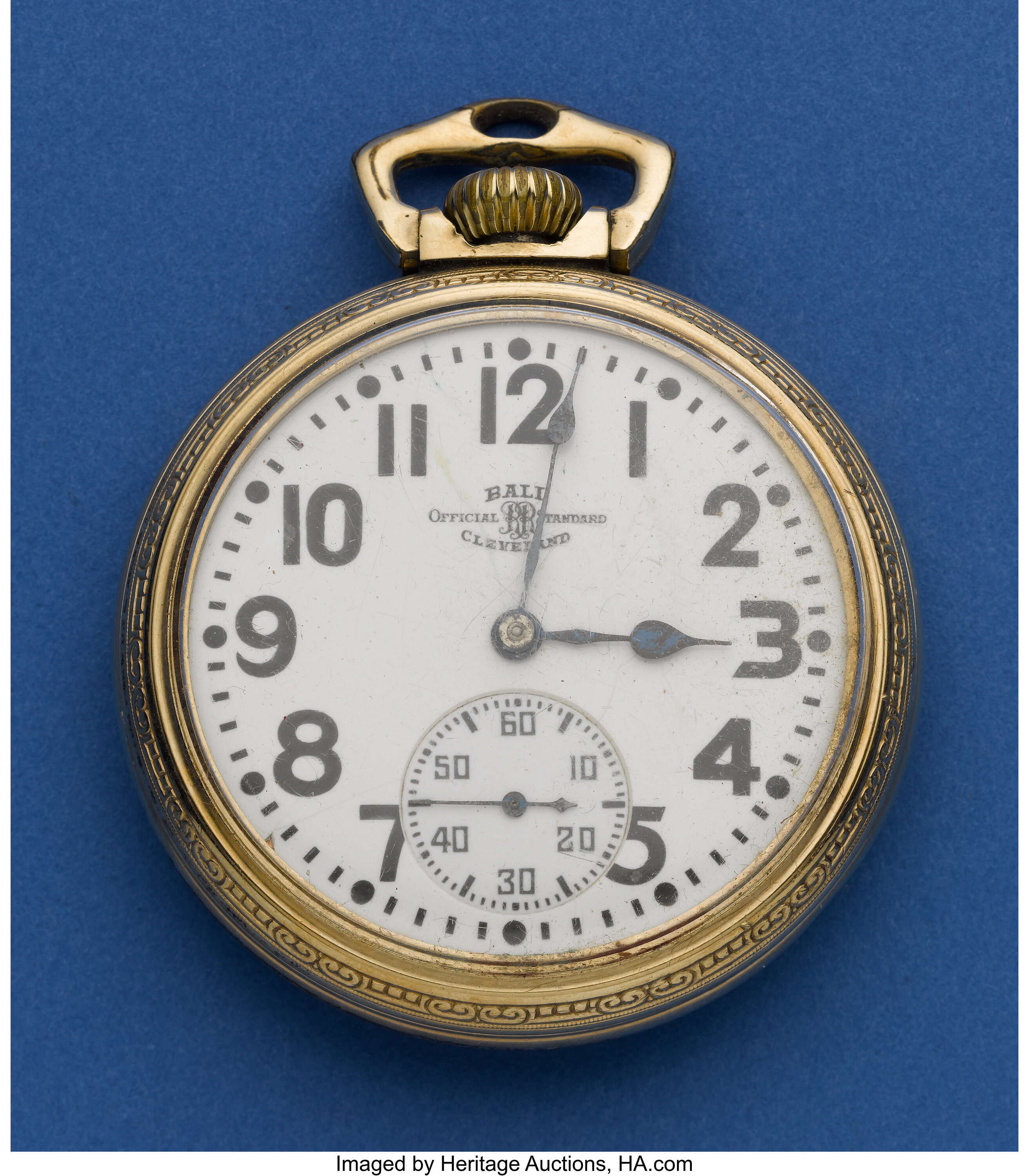 Ball Official Standard 21 Jewel Pocket Watch. ... Timepieces | Lot ...