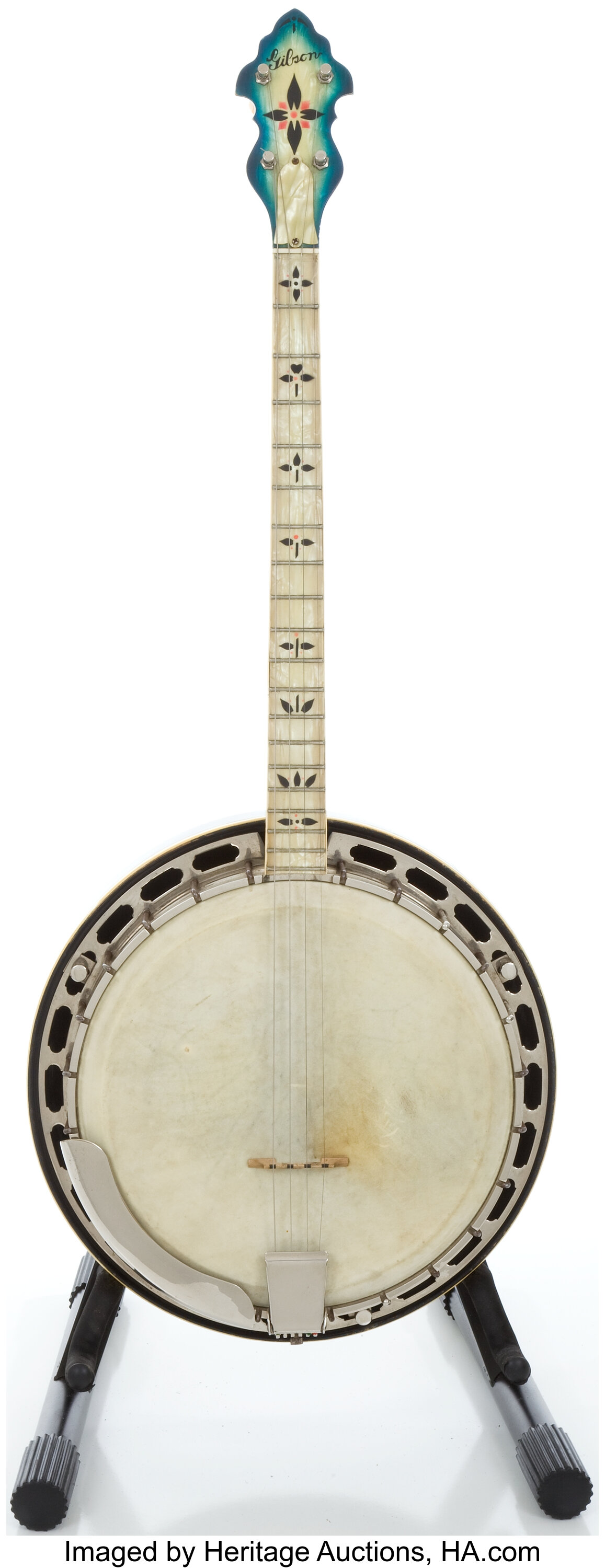 1930's Gibson TB-11 Blue Tenor Banjo.... Musical Instruments | Lot ...