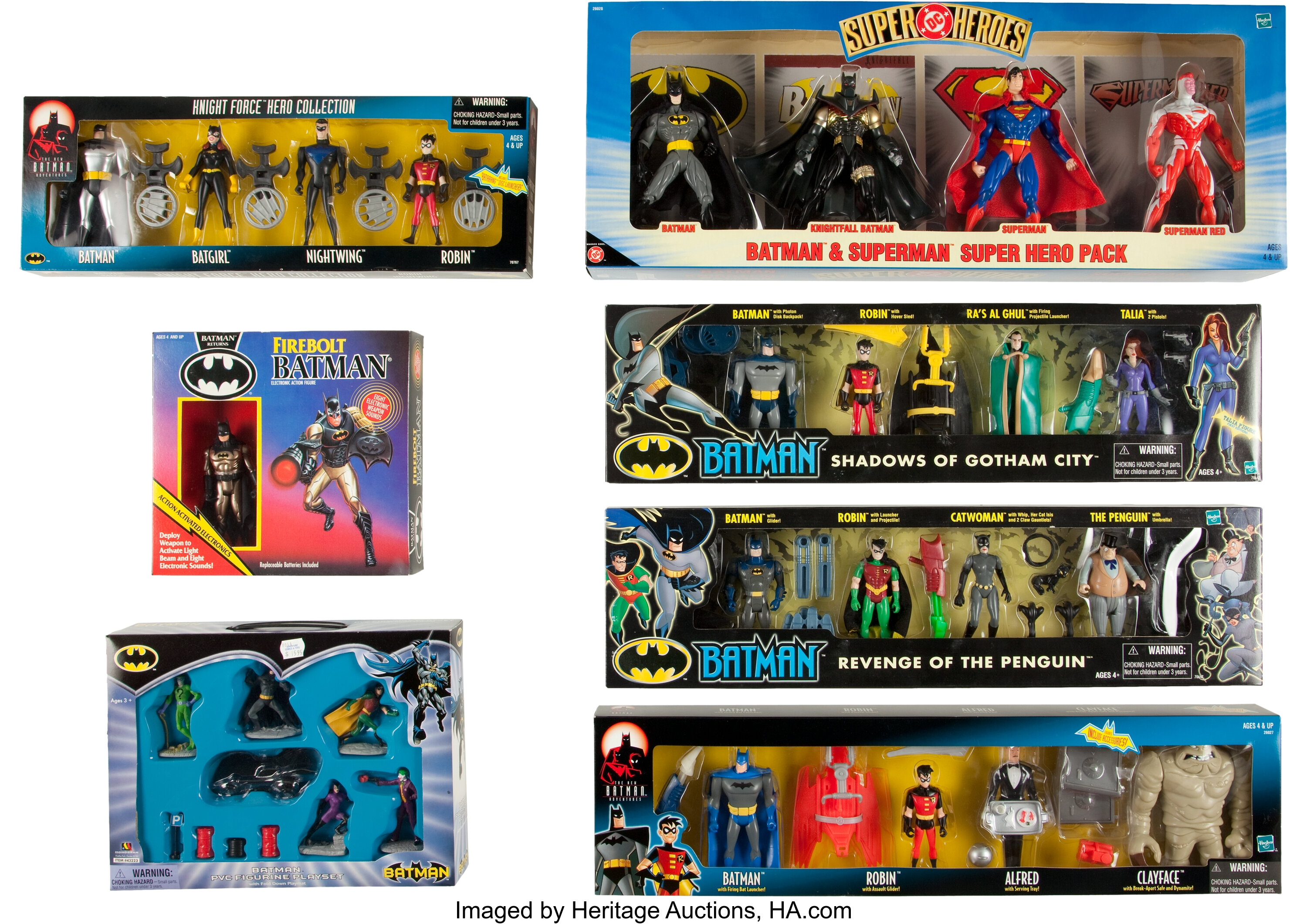 Batman Playset and Figure Group (1991-2004).... (Total: 7 Items) | Lot ...