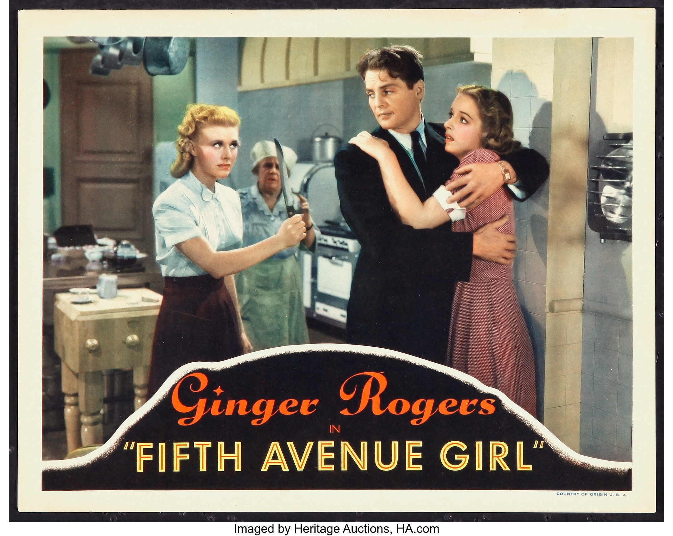 Fifth Avenue Girl (RKO, 1939). Lobby Card (11" X 14"). Comedy ...