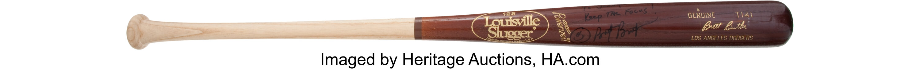Brett Butler Game Issued, Signed Bat.... Baseball Collectibles Bats ...