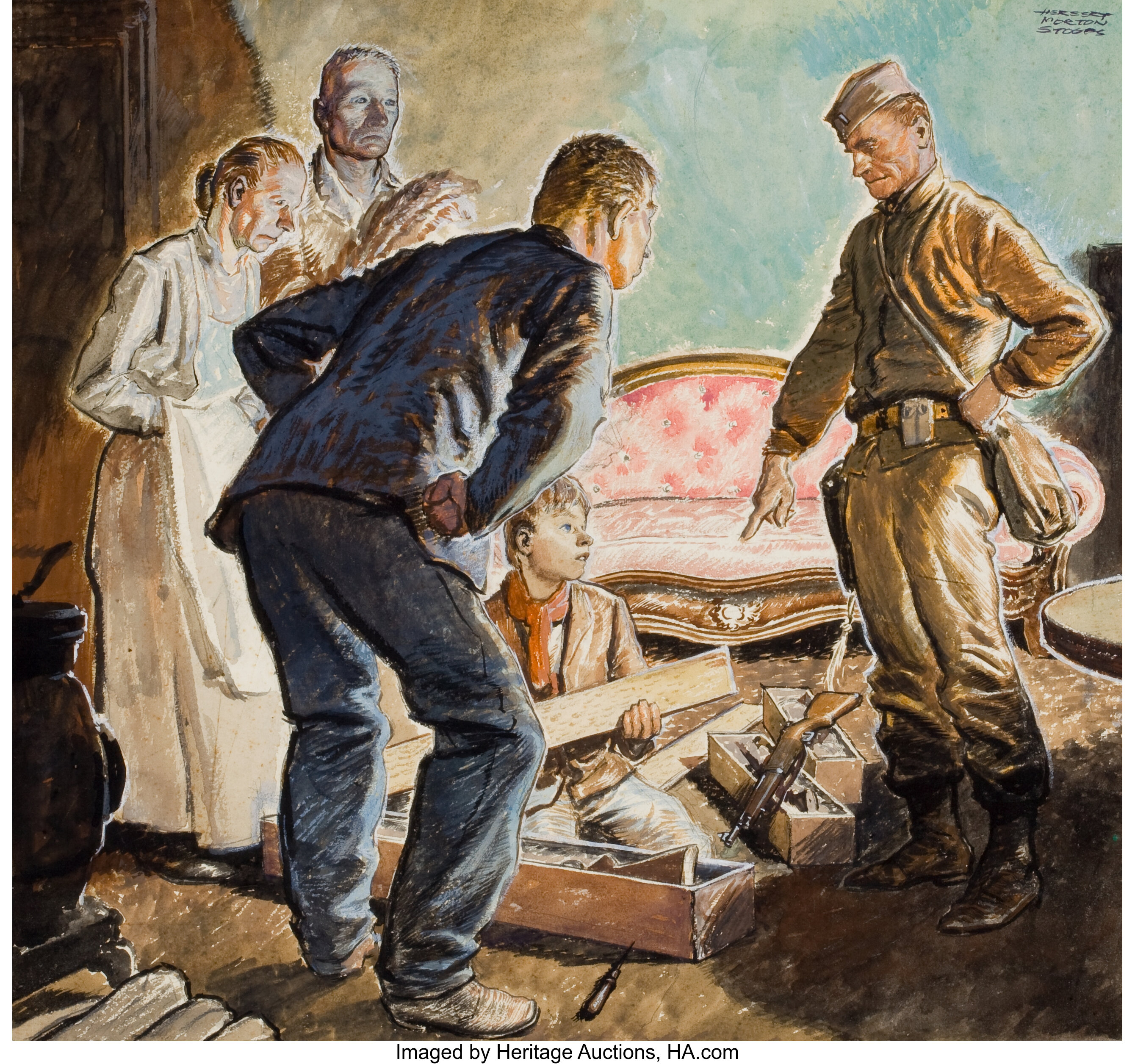 HERBERT MORTON STOOPS (American, 1888-1948). The Victor, story | Lot ...
