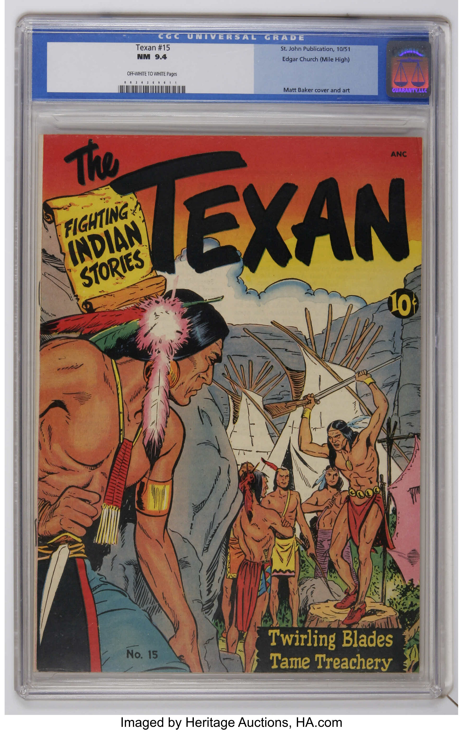 How Much Is The Texan #15 Worth? Browse Comic Prices | Heritage Auctions
