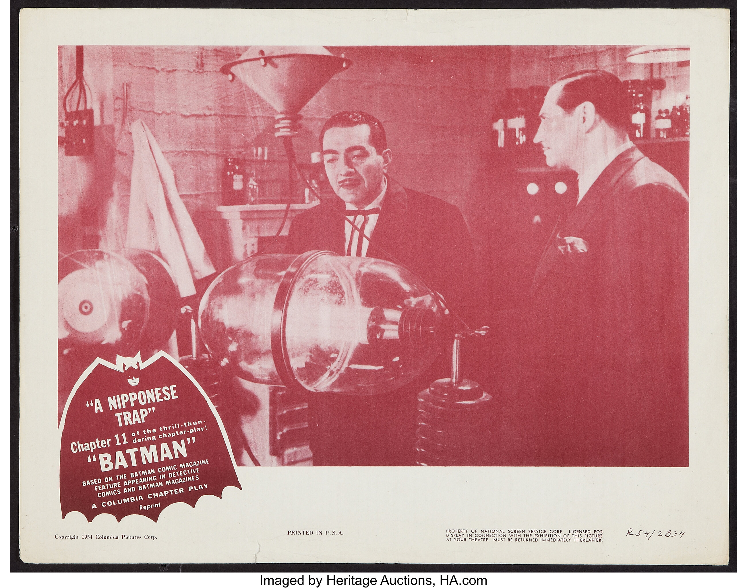 The Batman (Columbia, R-1954). Lobby Card (11" X 14"). Chapter 11 | Lot ...