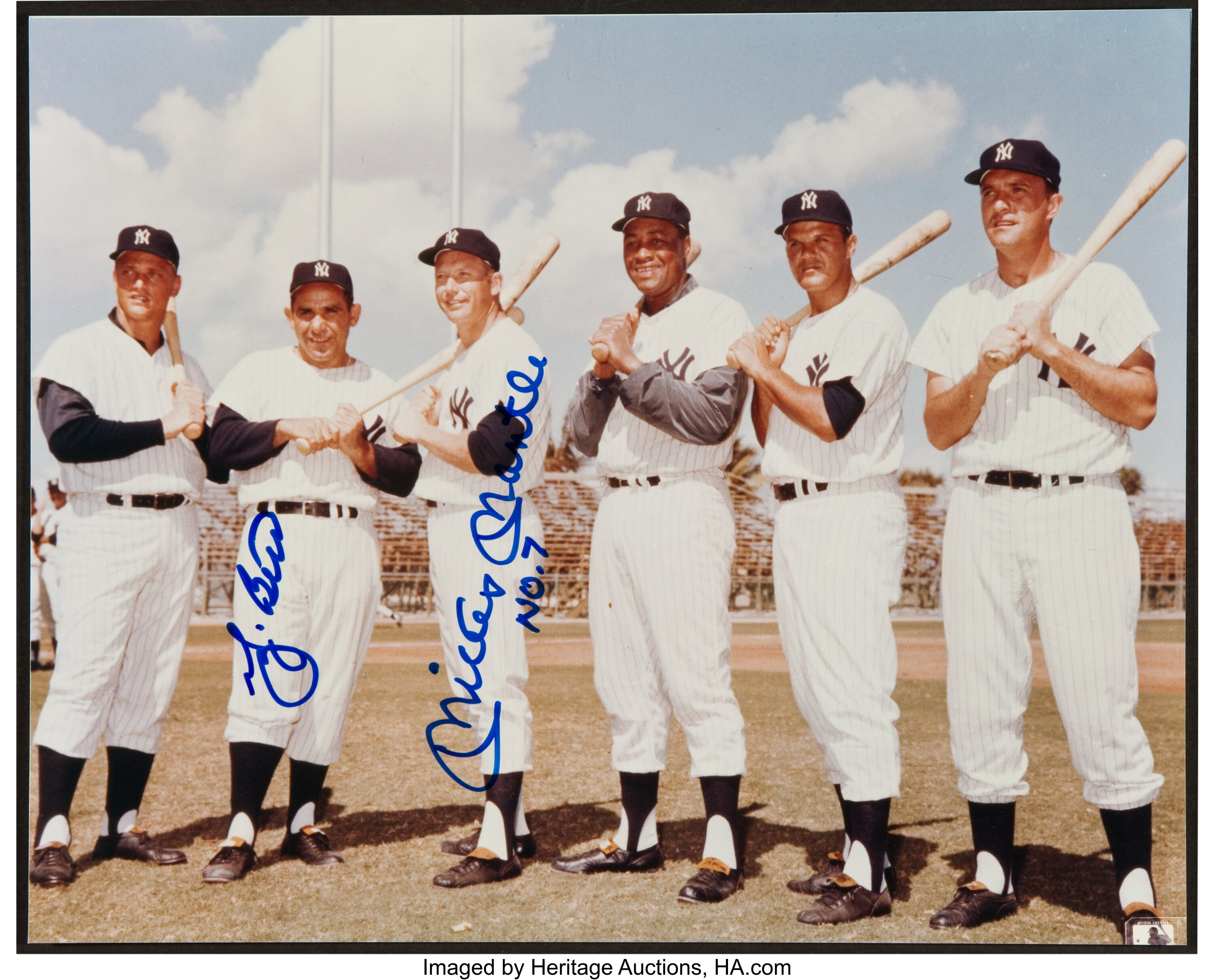 Mickey Mantle and Yogi Berra Multi Signed Photograph.... Baseball | Lot ...