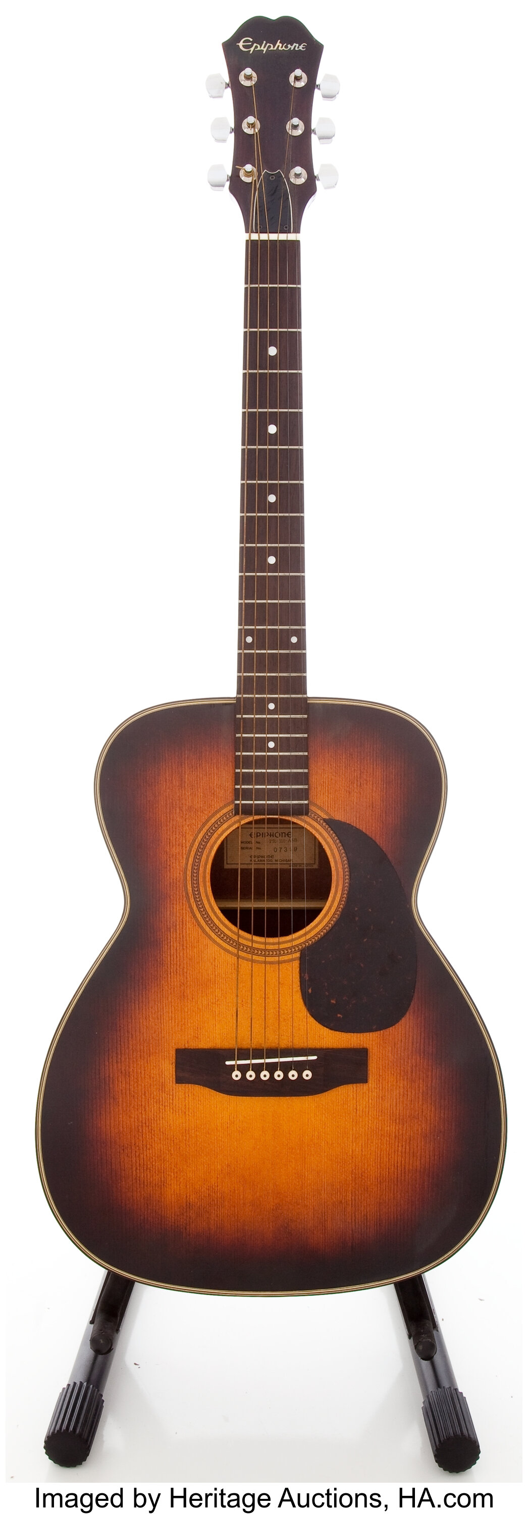 Circa 1970's Epiphone PR-600-ASB Sunburst Acoustic Guitar, | Lot #84012 ...