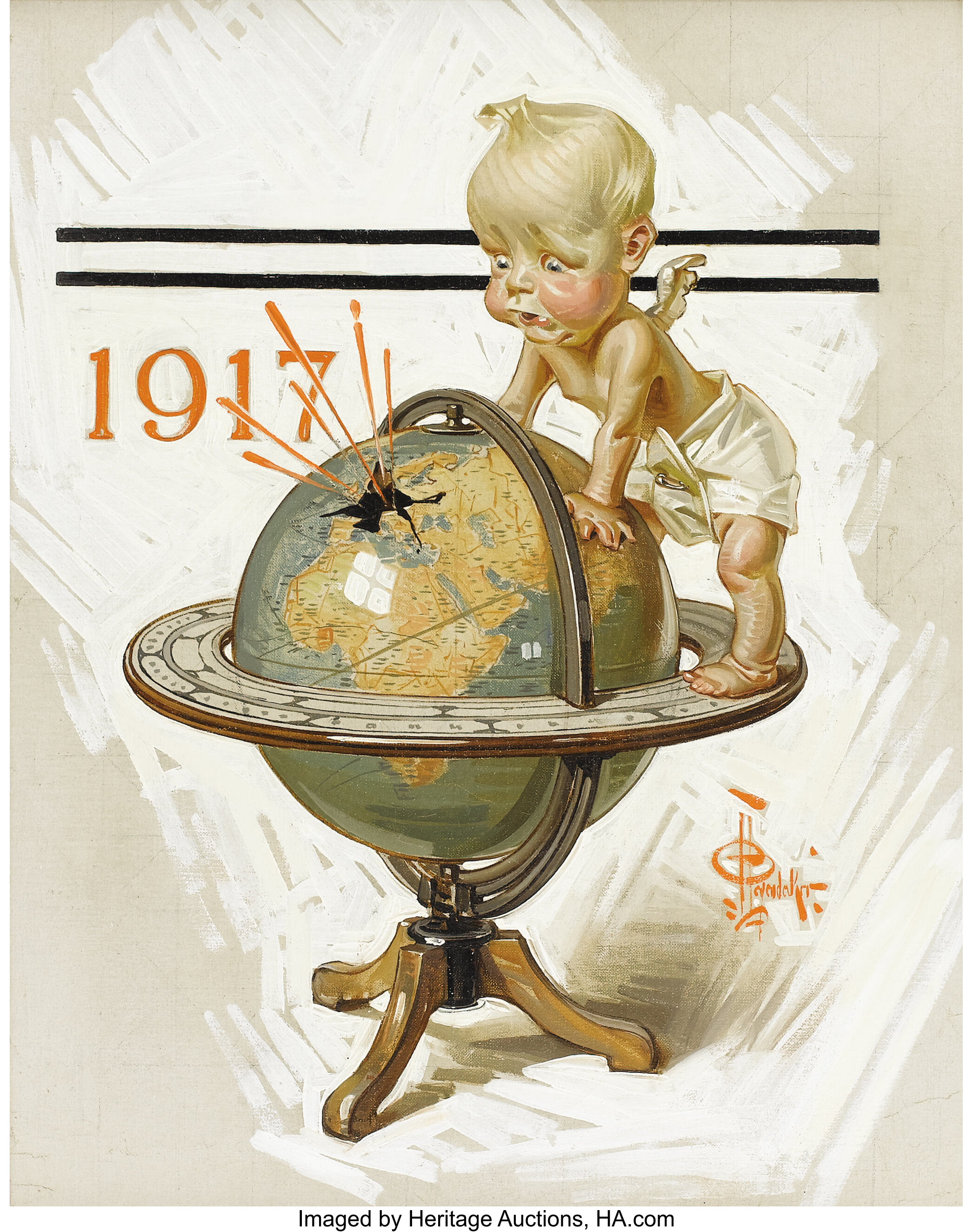 JOSEPH CHRISTIAN LEYENDECKER (American 1874-1951) . Untitled, 1916 ...