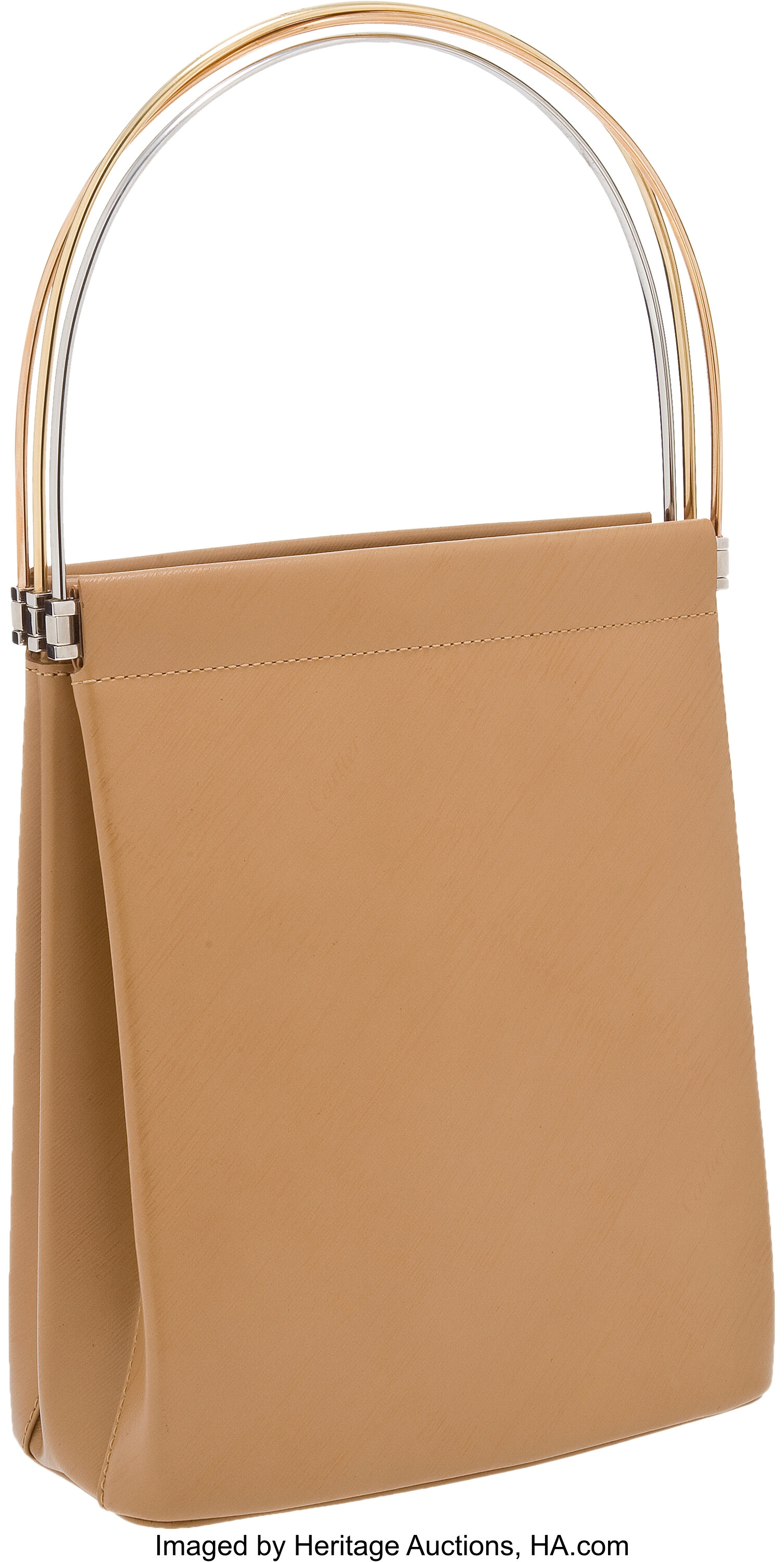 Cartier Beige Leather Small Trinity Bag. ... Luxury Accessories | Lot ...