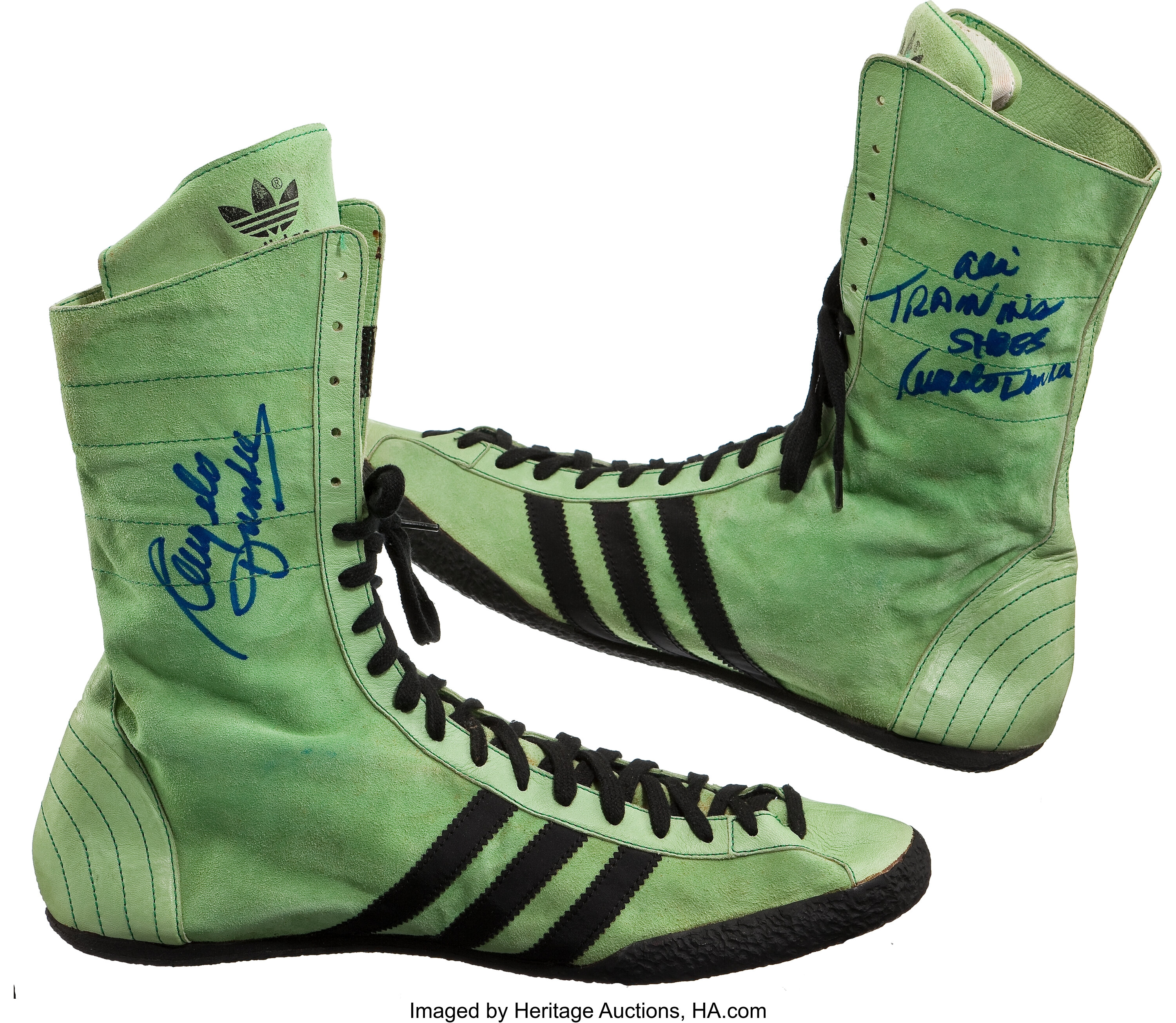 1975 Muhammad Ali Shoes Worn in Training for Bugner Bout, Angelo | Lot ...
