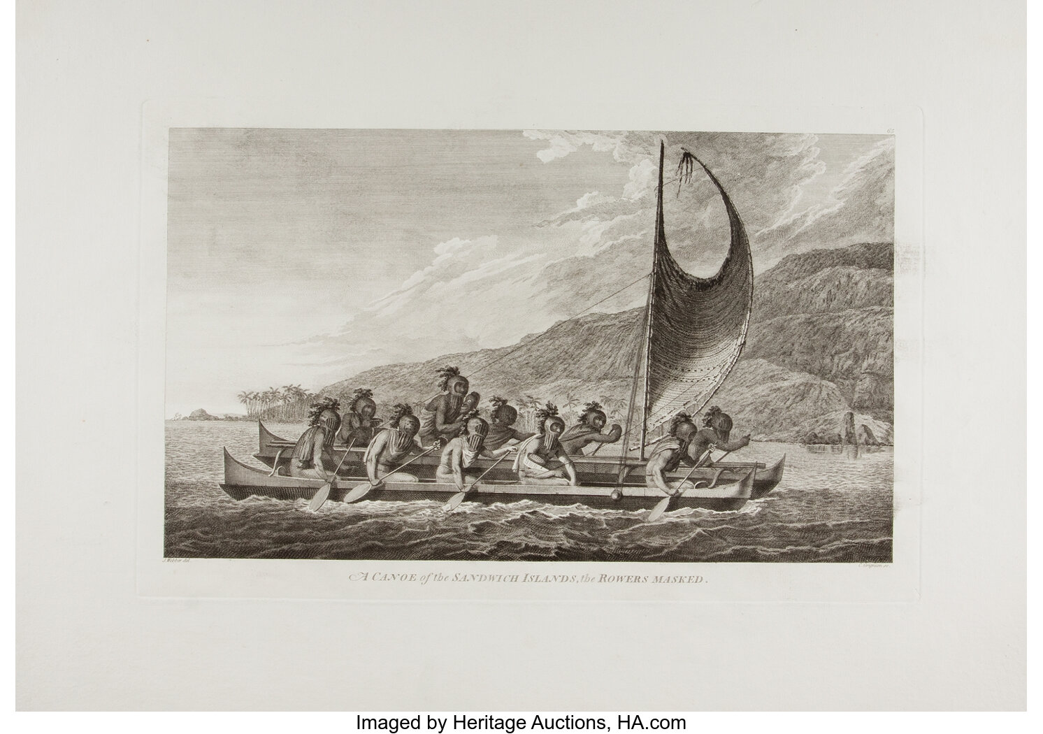 John Webber (artist). Copper Engraved Plate From the Atlas to | Lot ...