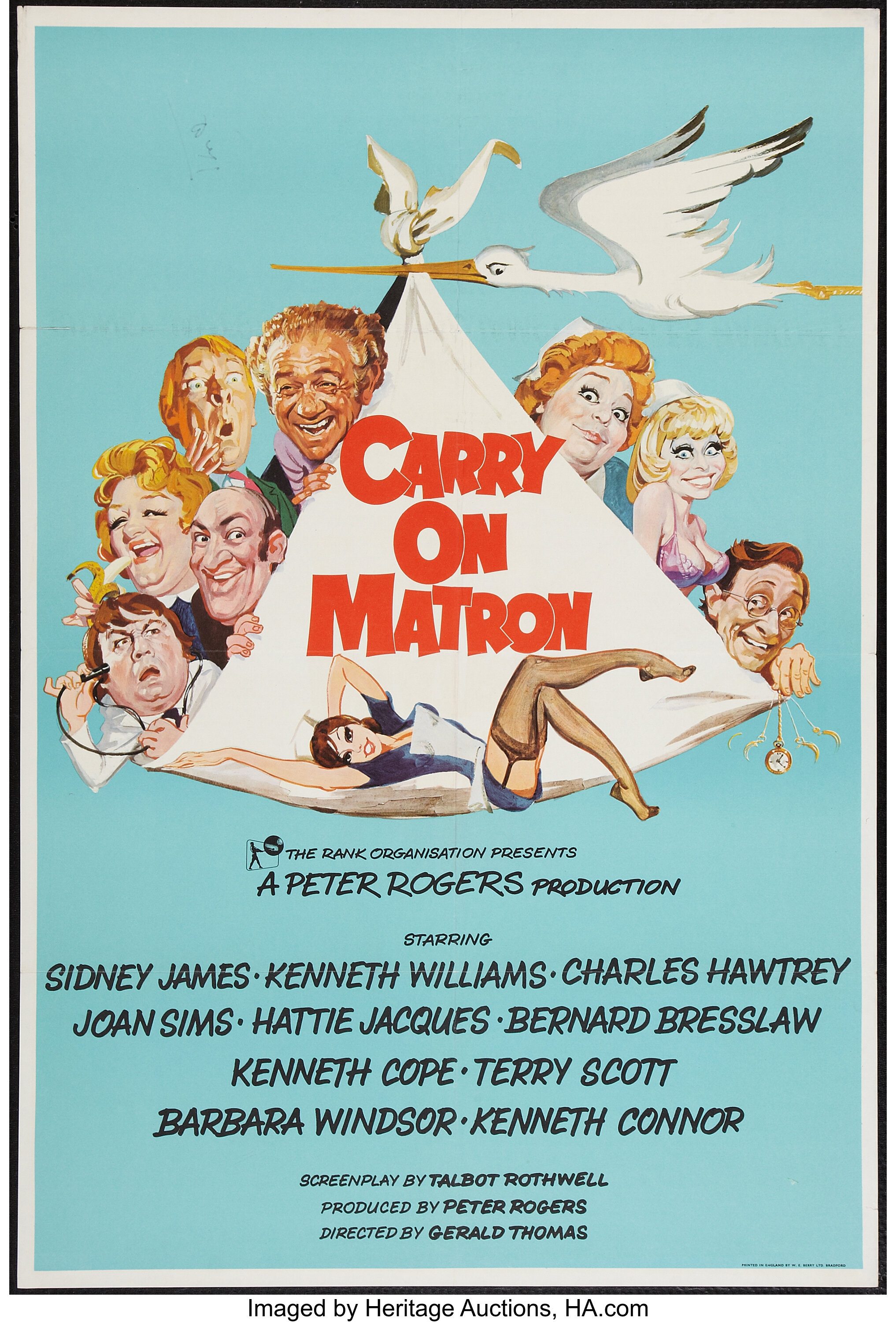 Carry on Matron (Rank, 1972). British One Sheet (27" X 40"). | Lot ...