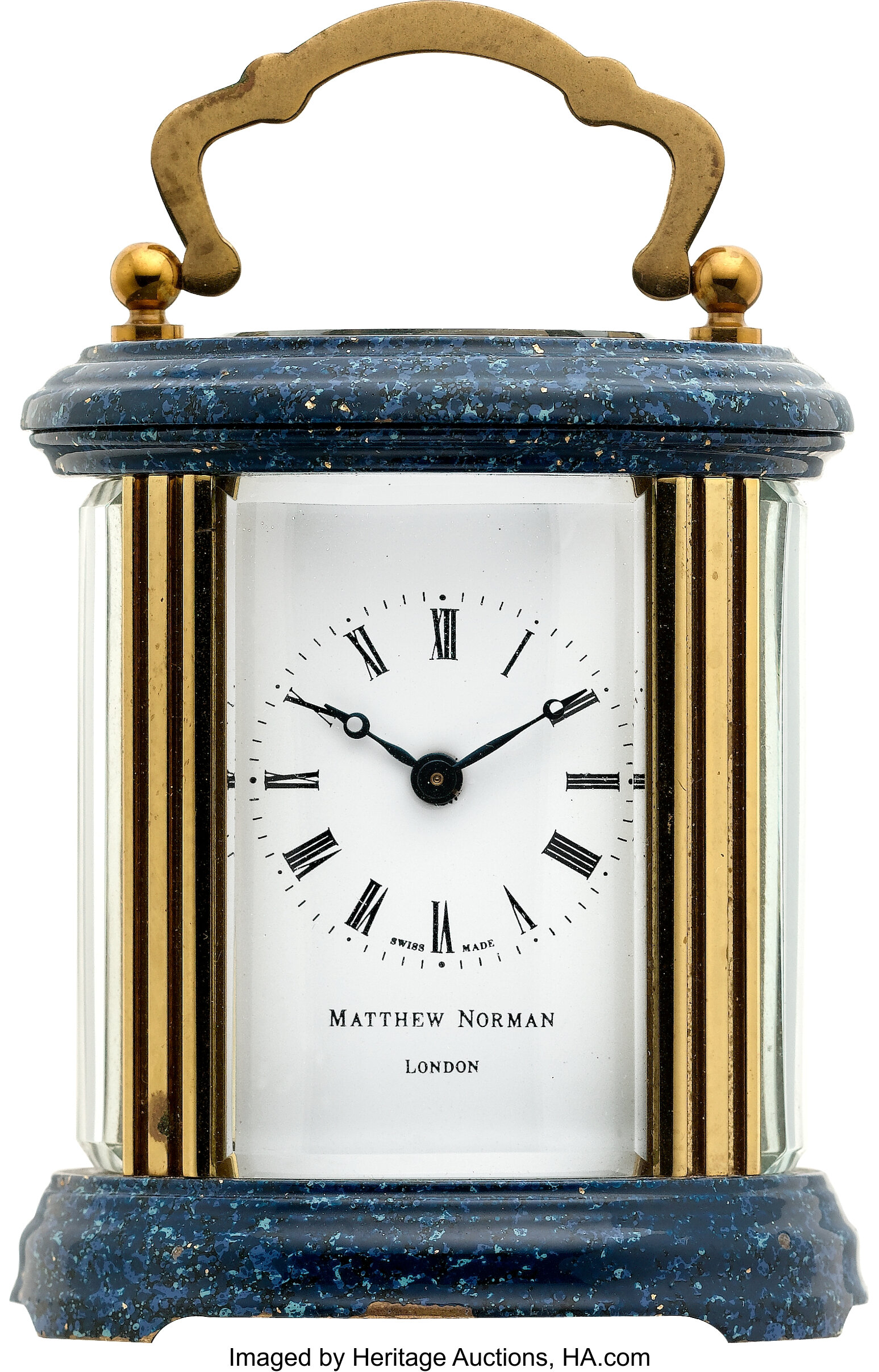 Matthew Norman London Oval Carriage Clock. ... Timepieces | Lot #60389 ...