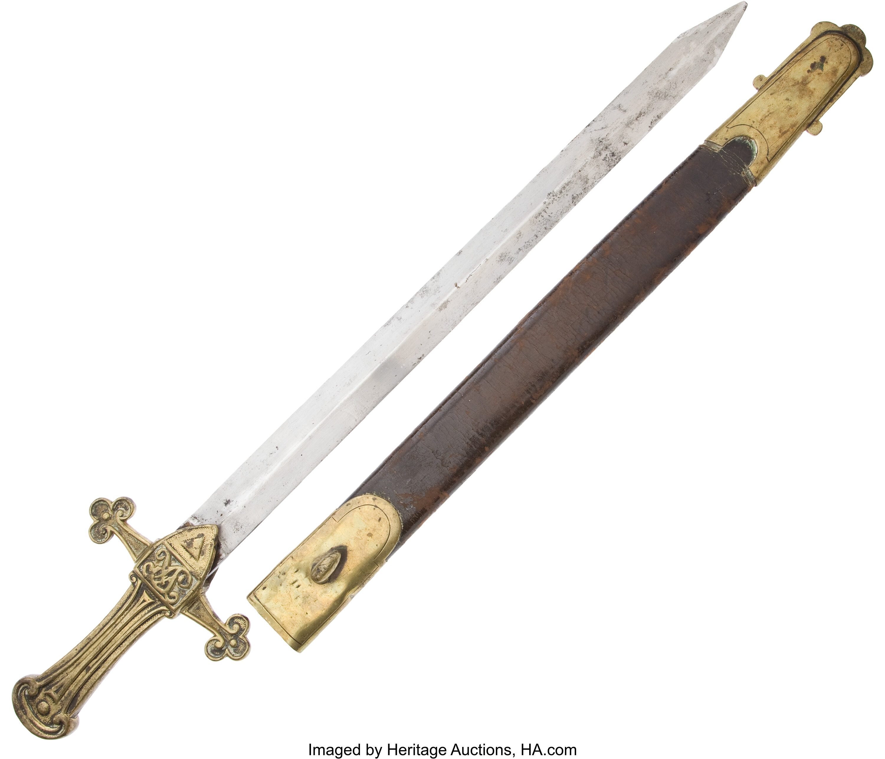 British Band Sword with Scabbard.... Edged Weapons Swords | Lot #50124 ...