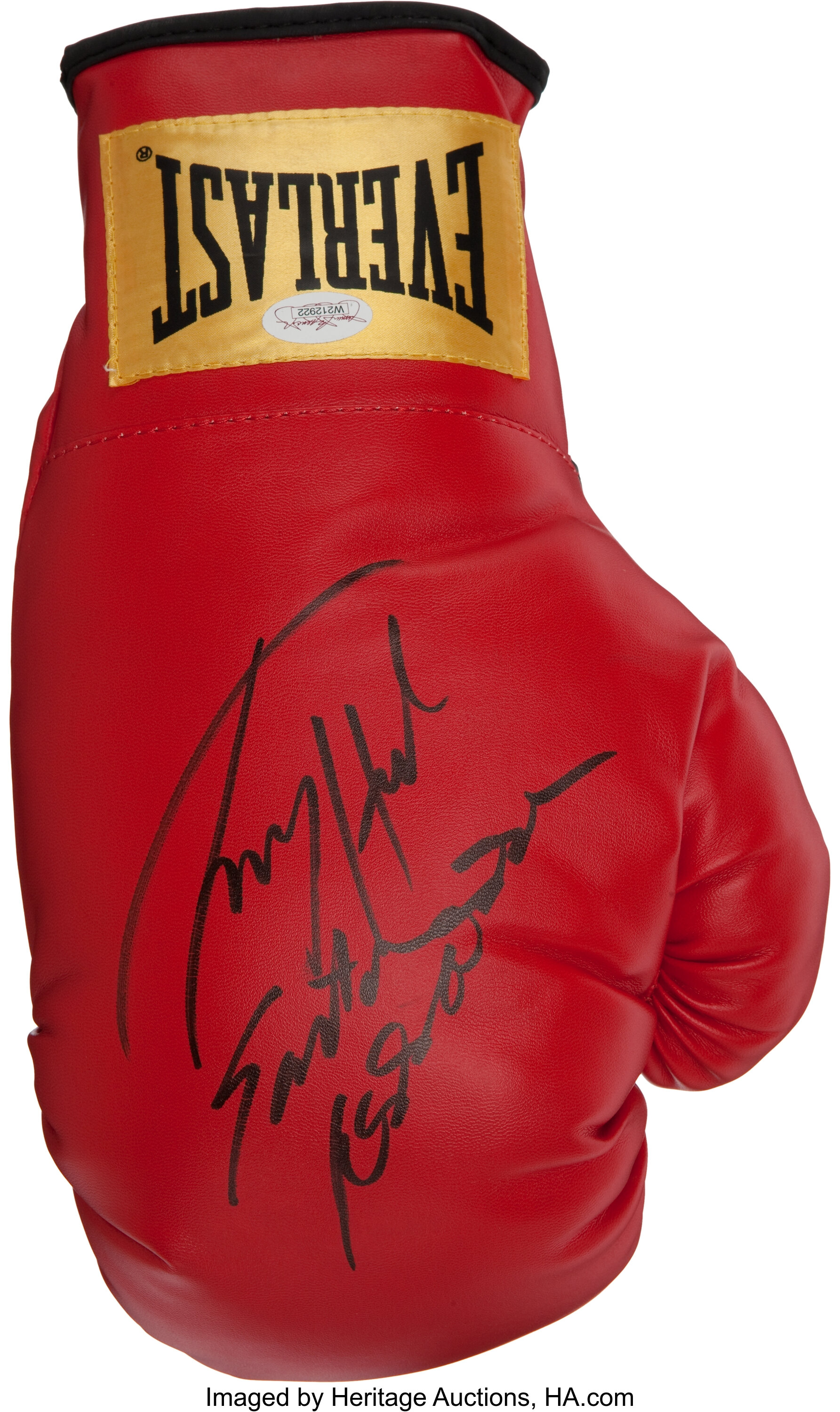 Larry Holmes Signed Boxing Glove. ... Boxing Collectibles | Lot #40180 ...