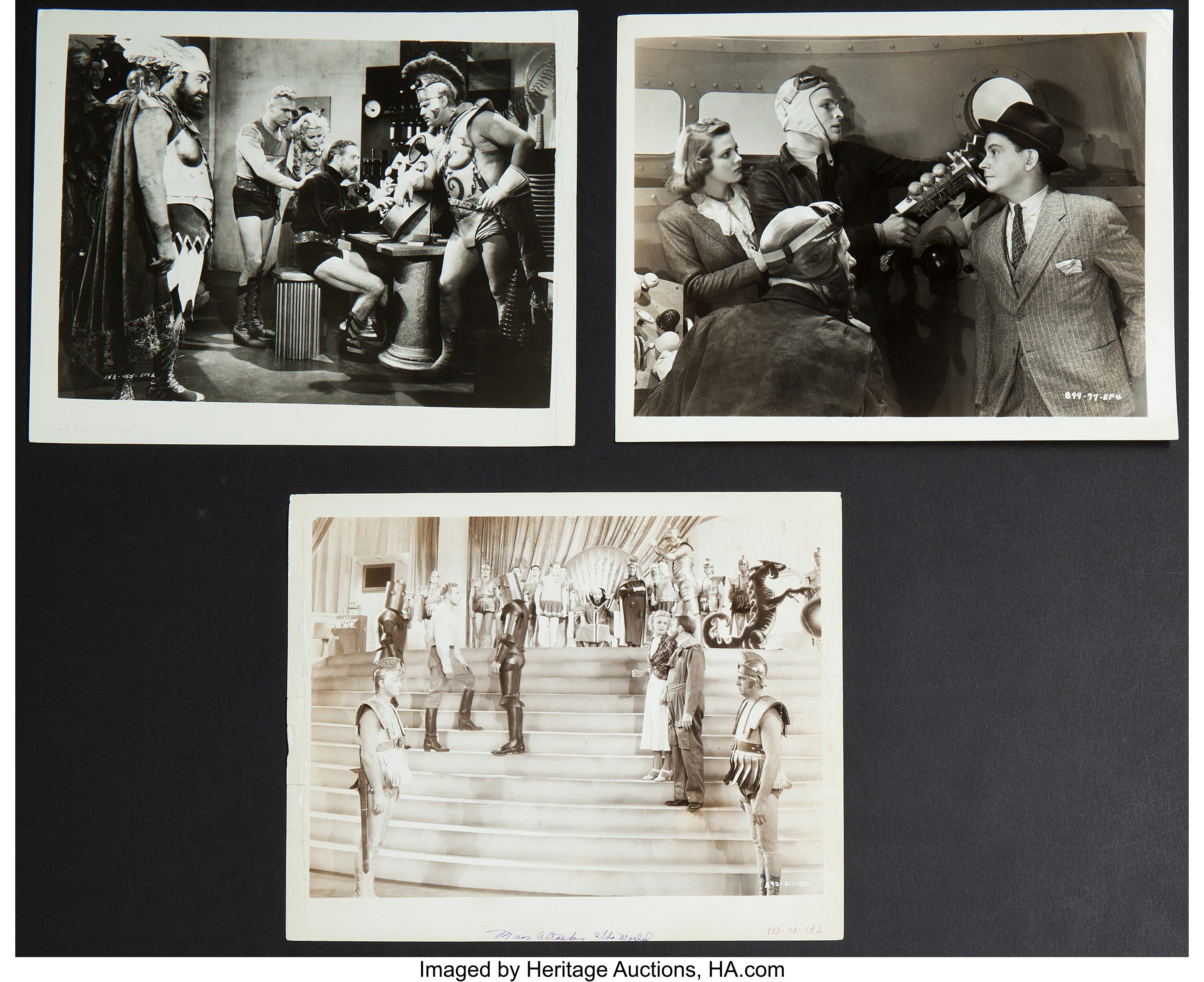 Flash Gordon & Others Lot (Universal, 1936). Photos (9) (7" X 9 ...