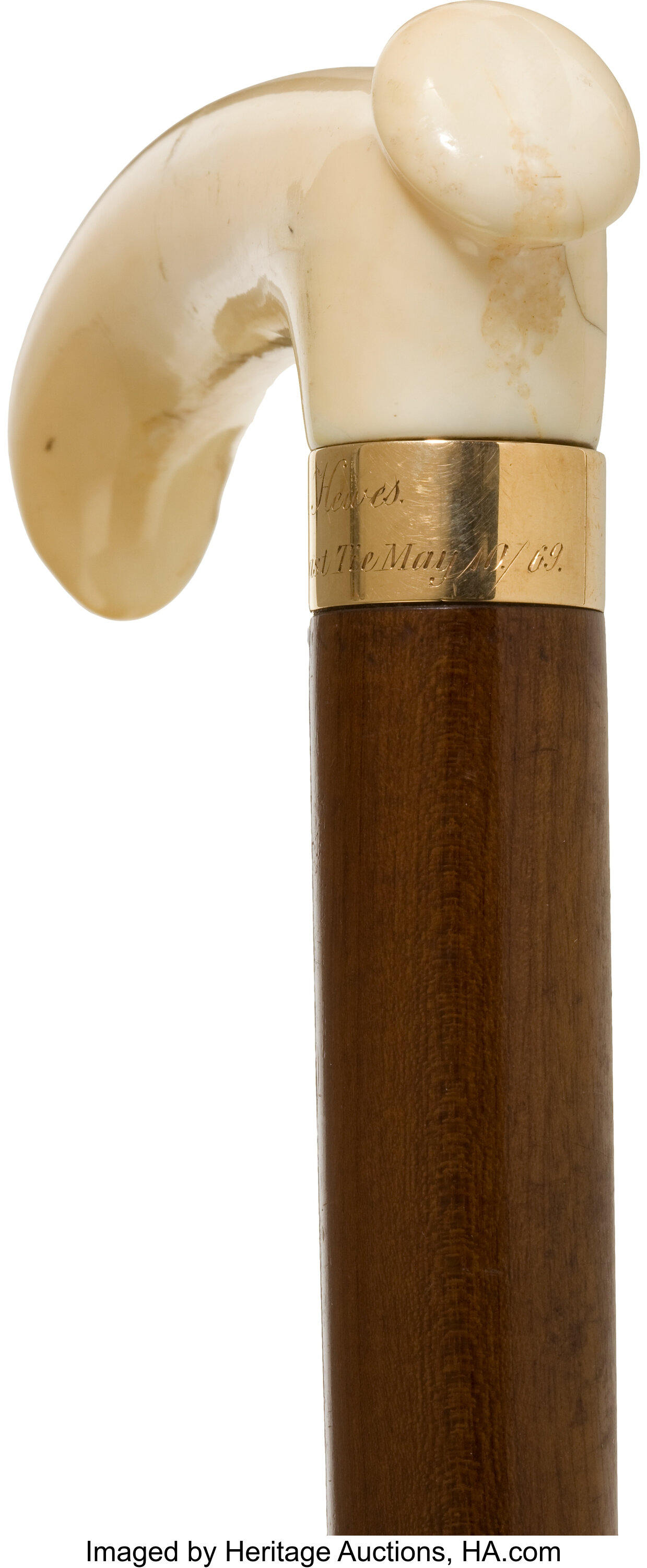 Transcontinental Railroad: An Historic Cane Celebrating its | Lot ...