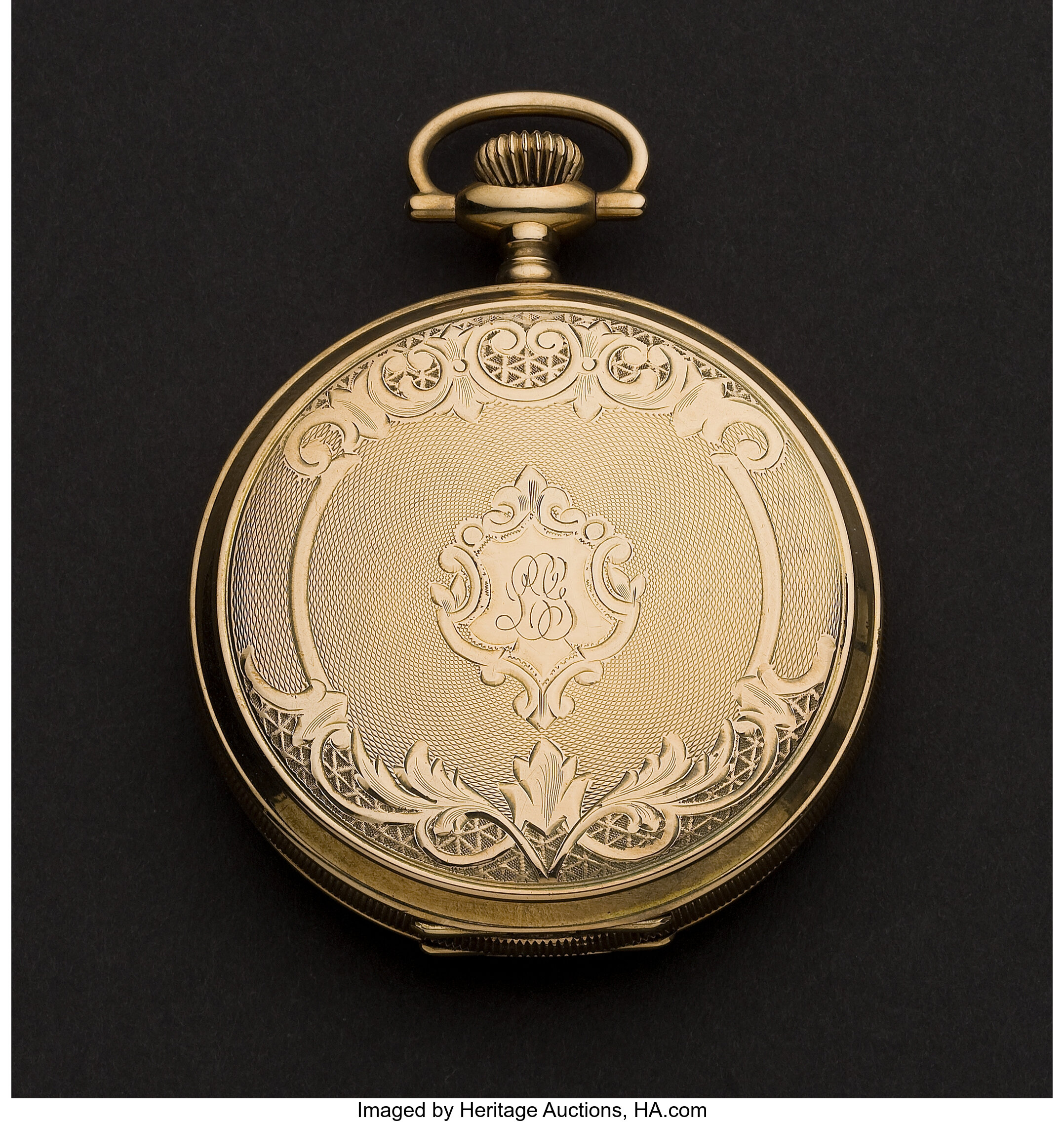Waltham 15 Jewel 16 Size Fancy 14k Gold Hunter's Case Pocket Watch ...