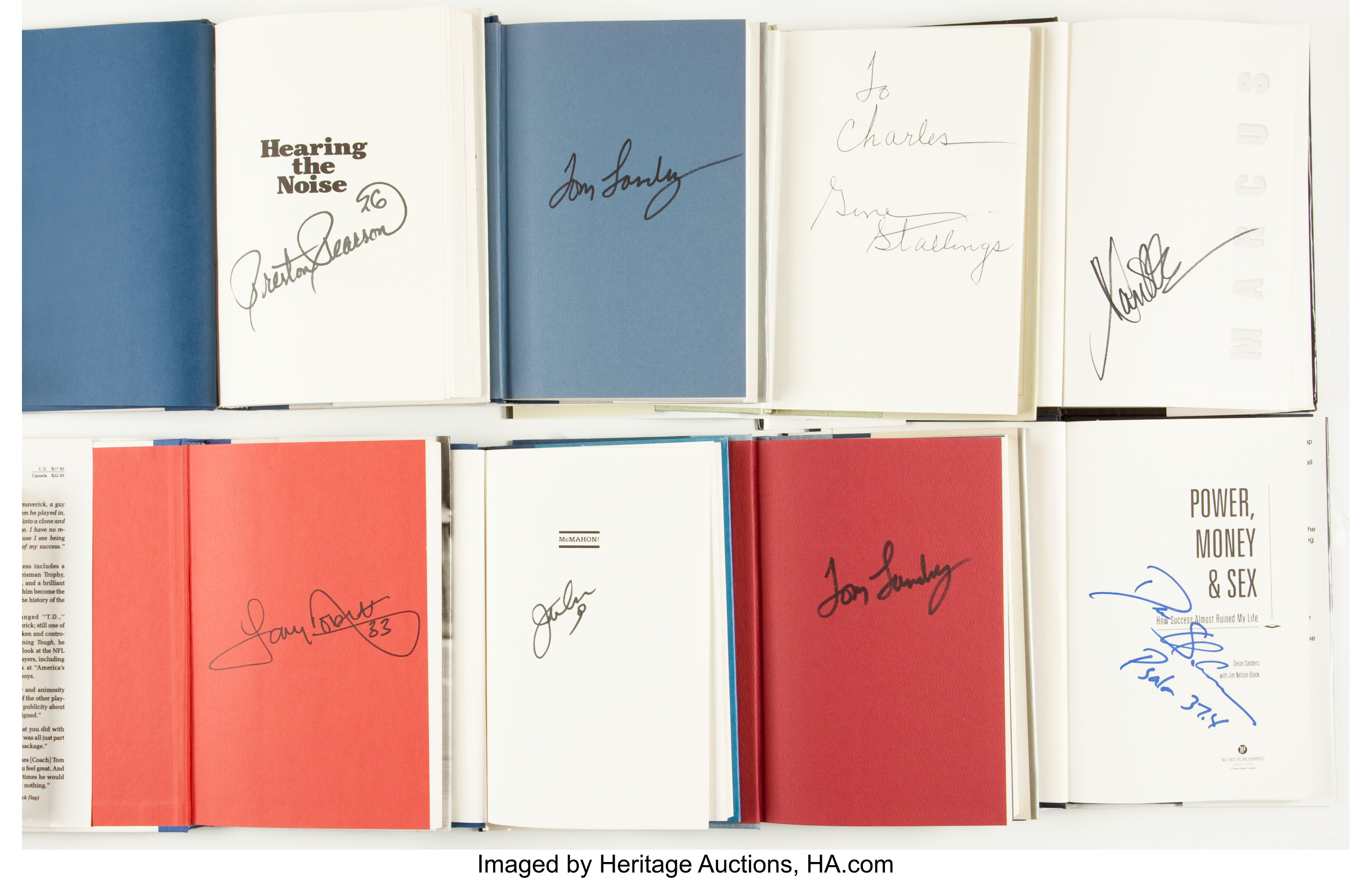 Football Legends Signed Hardcover Books Lot of 8.... Football | Lot ...