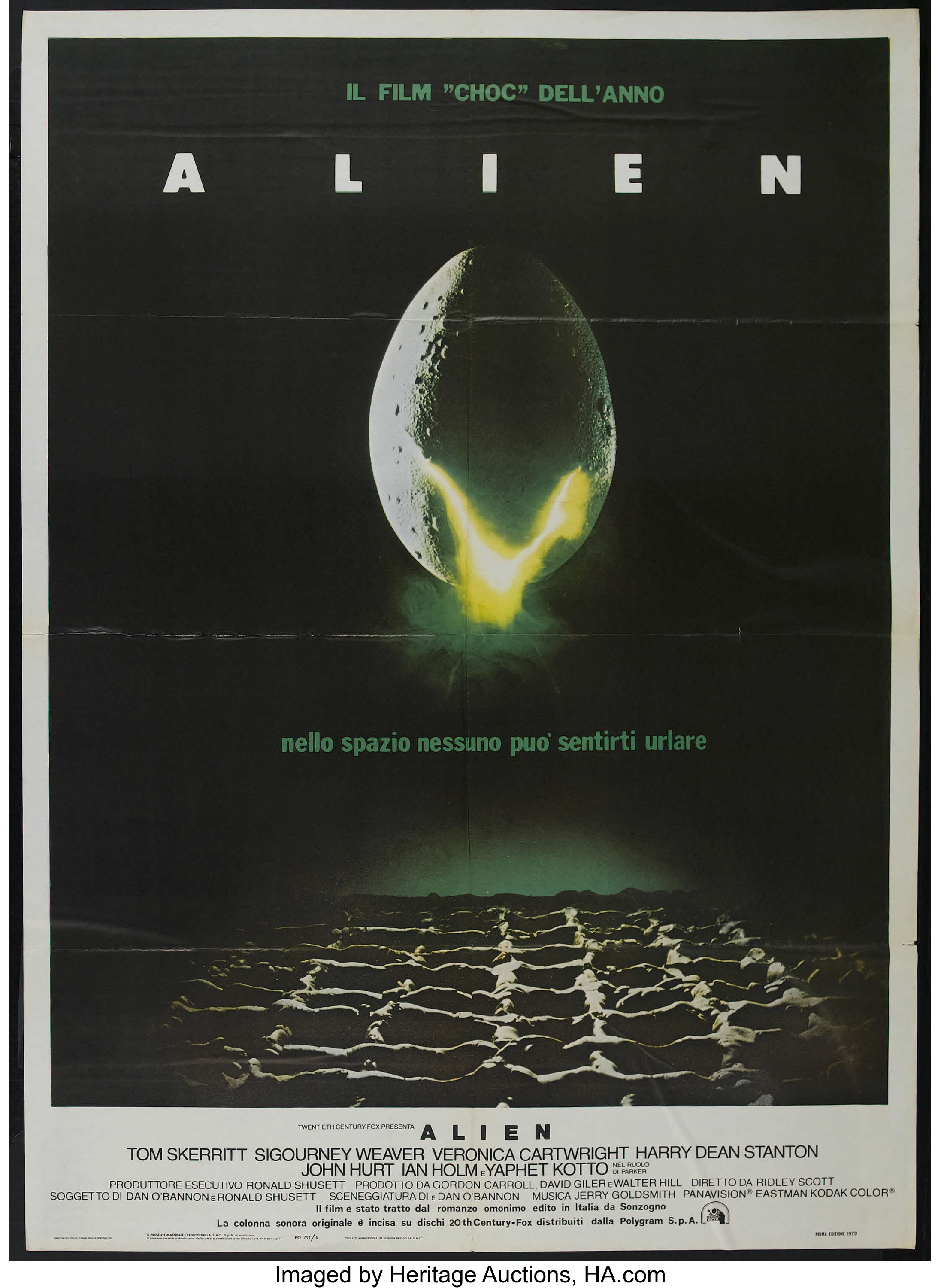 Alien (20th Century Fox, 1979). French Grande (47" X 63"). Sci-Fi | Lot ...