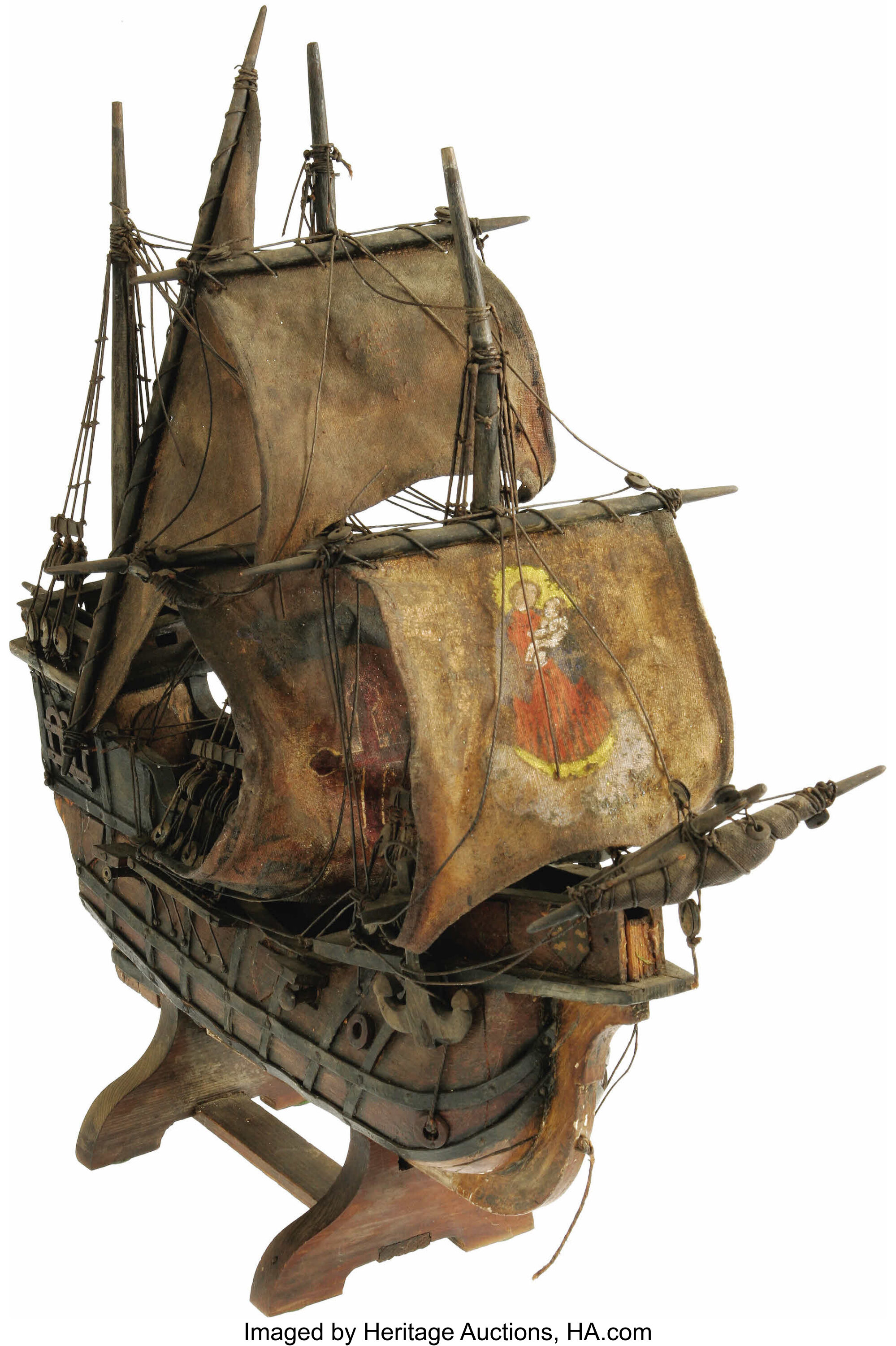 Special Effects Ship Model from "The Sea Hawk." Five years after | Lot ...