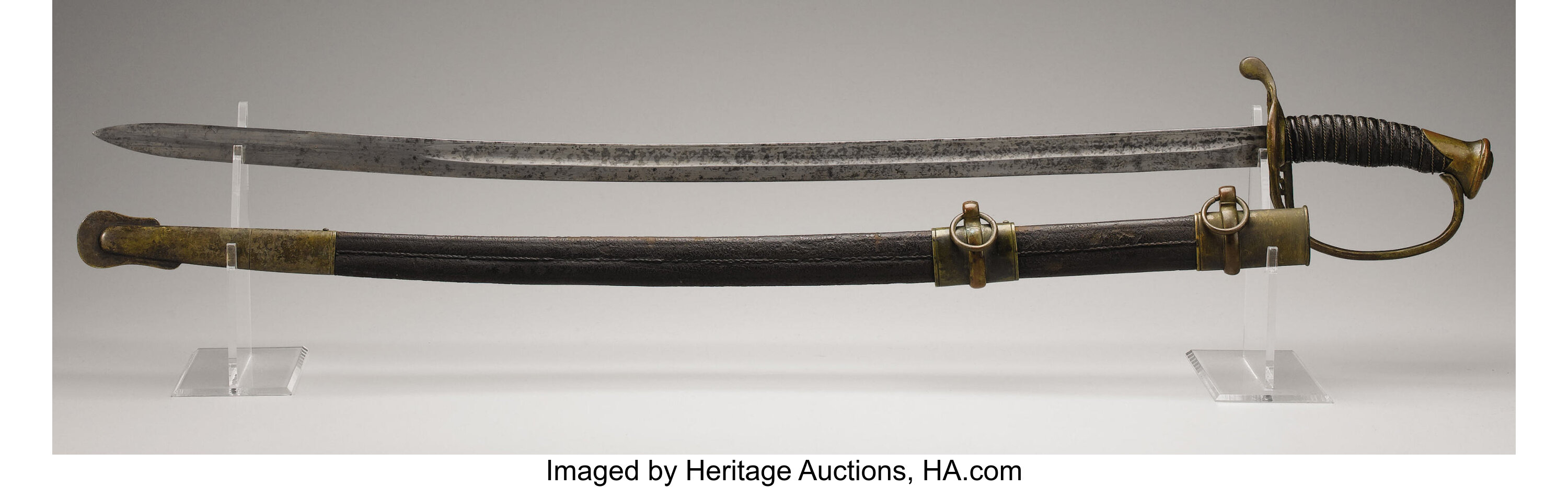 Rare Confederate Staff and Field Officer's Sword and Scabbard by | Lot ...
