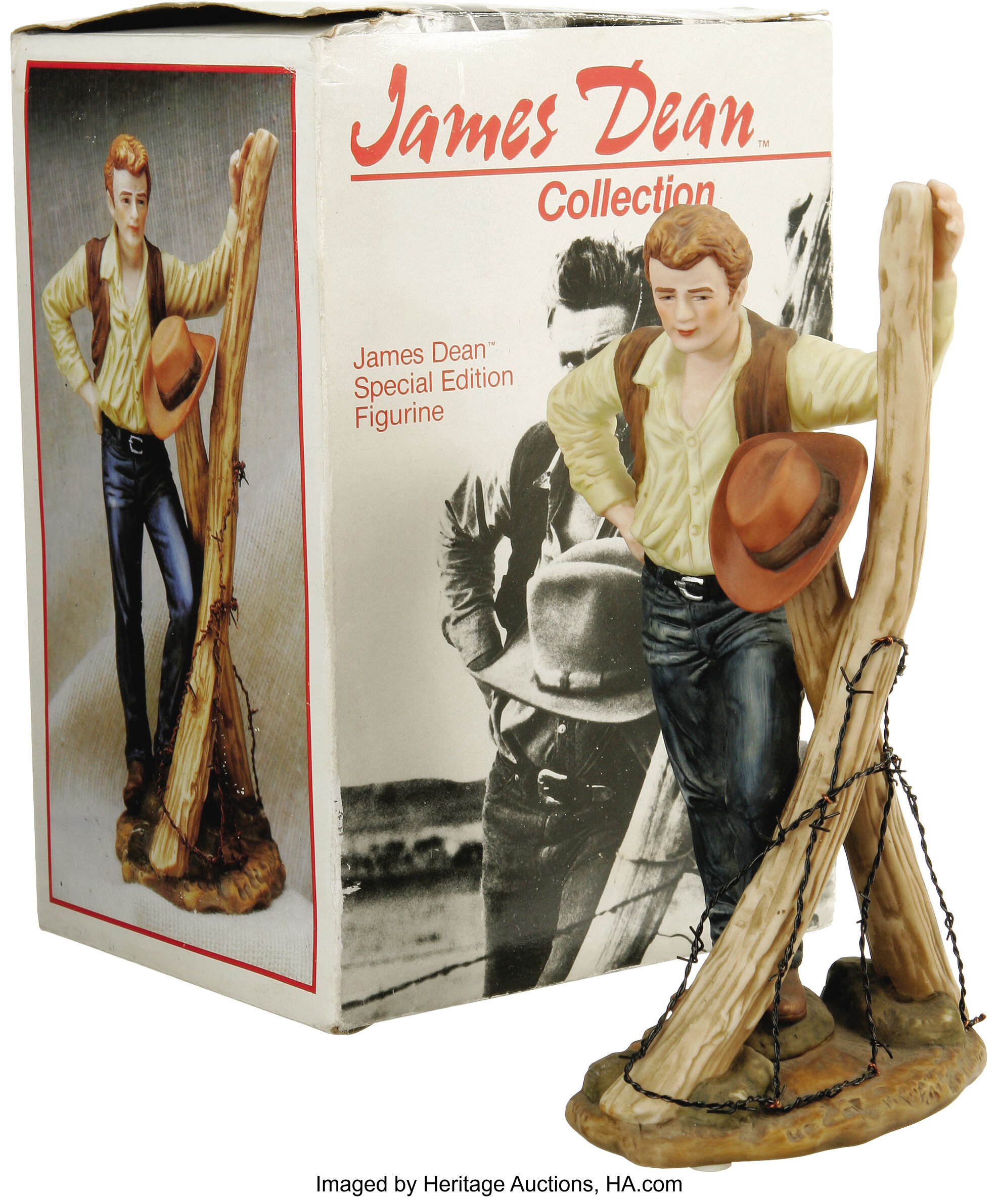 James Dean Porcelain Figurine. Special edition, 7" porcelain | Lot ...