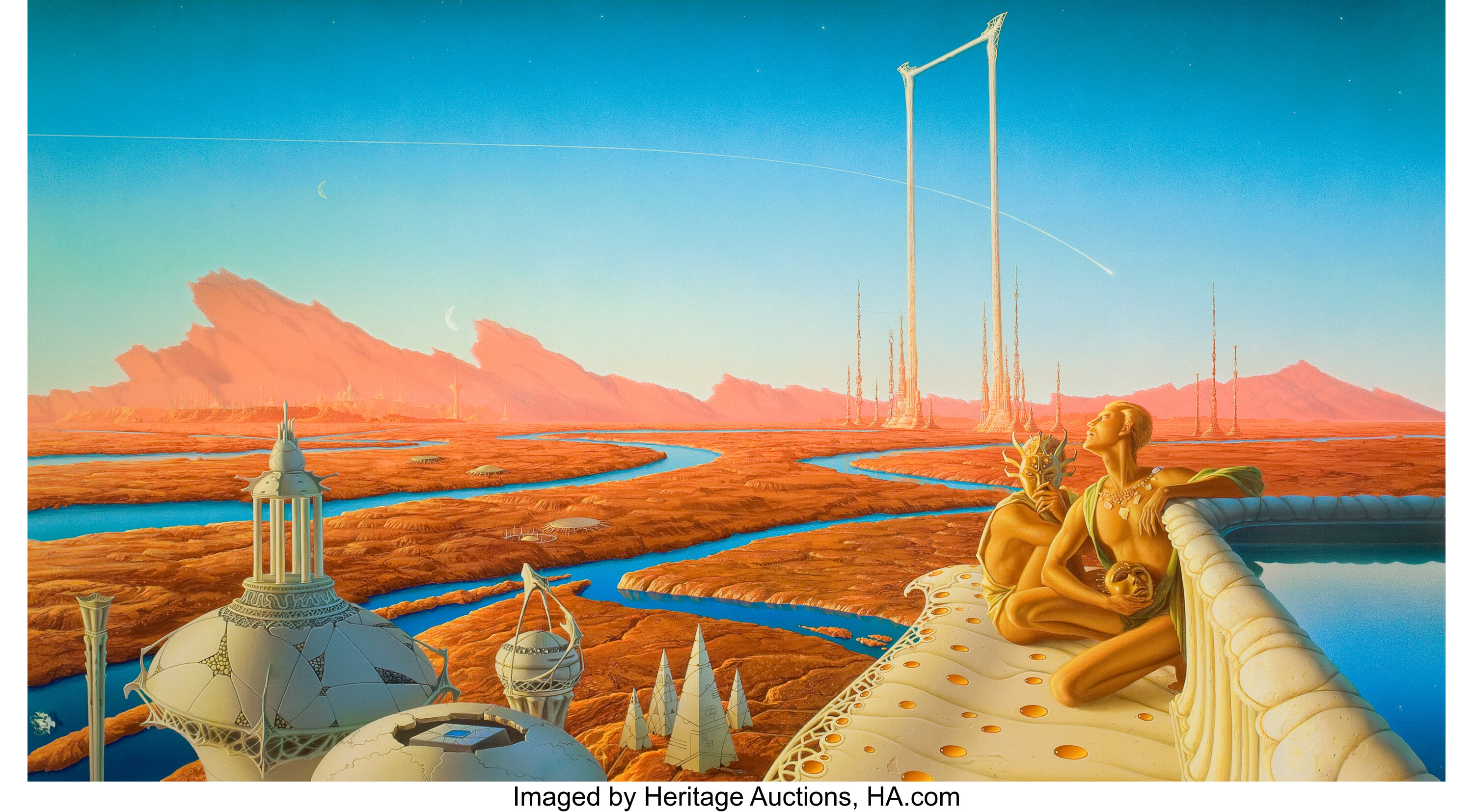 MICHAEL WHELAN (American, b. 1950). Descent, The Martian Chronicles ...