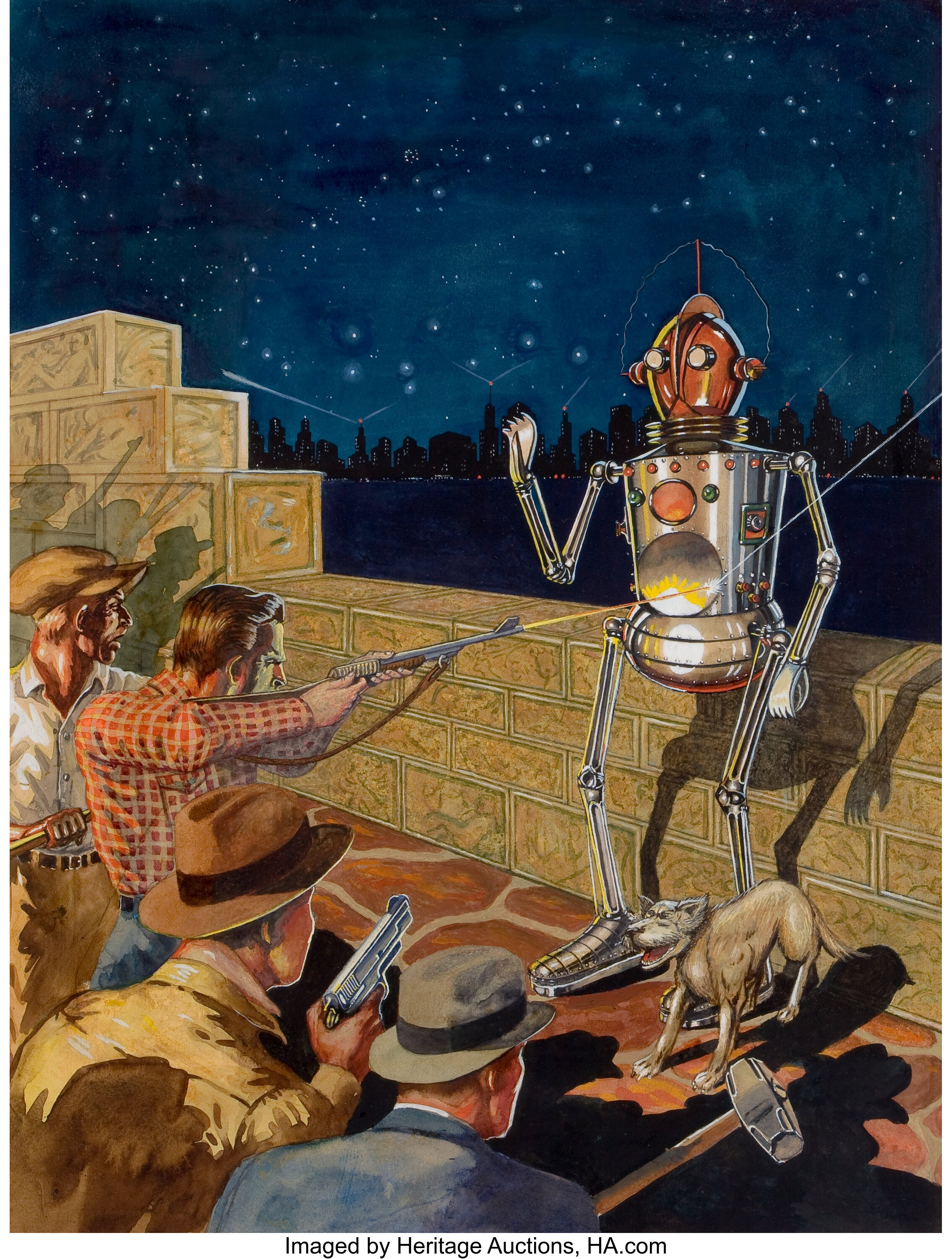 ROBERT FUQUA (American, 20th Century). I, Robot, Amazing Stories | Lot ...