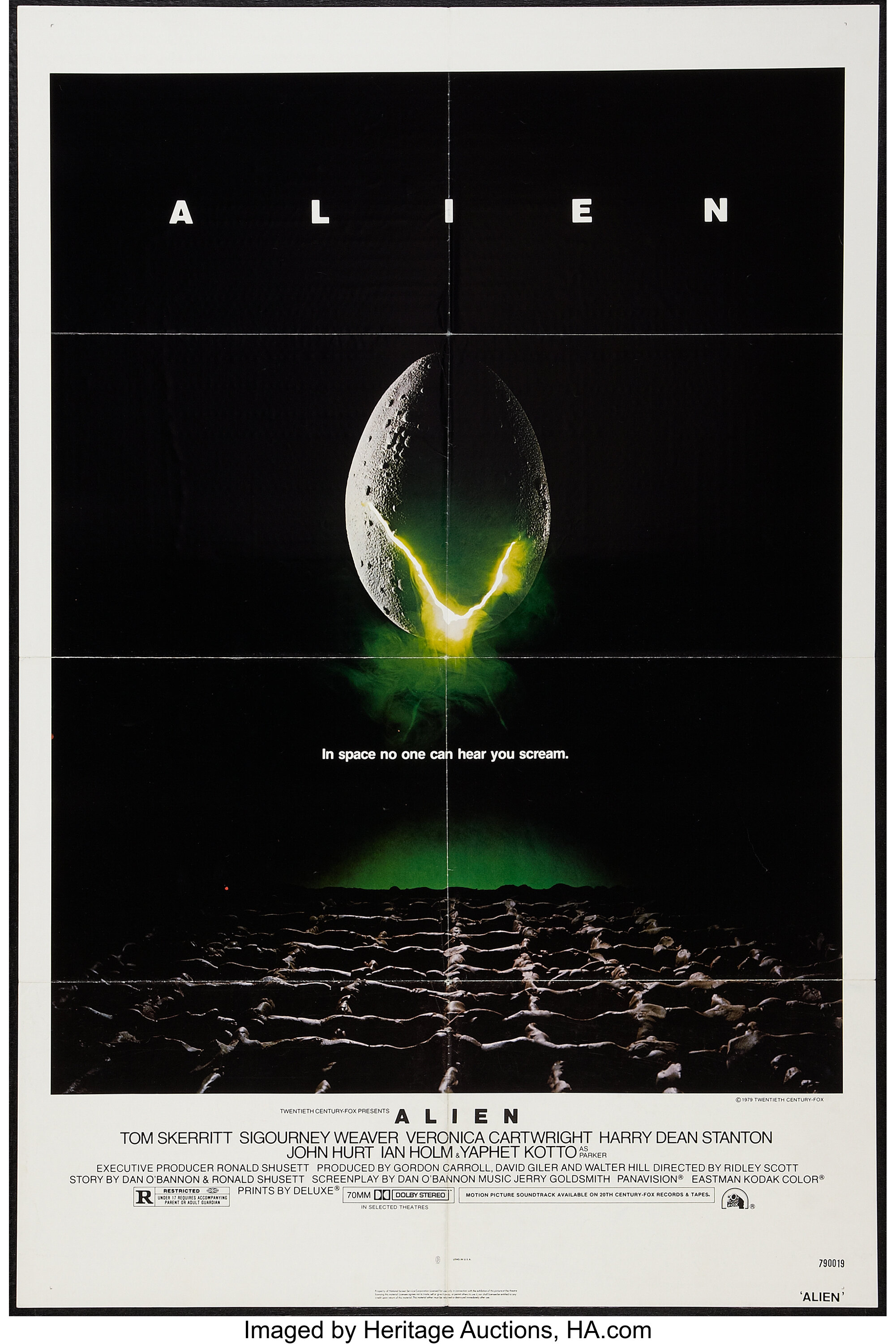 Alien (20th Century Fox, 1979). One Sheet (27" X 41"). Science | Lot ...