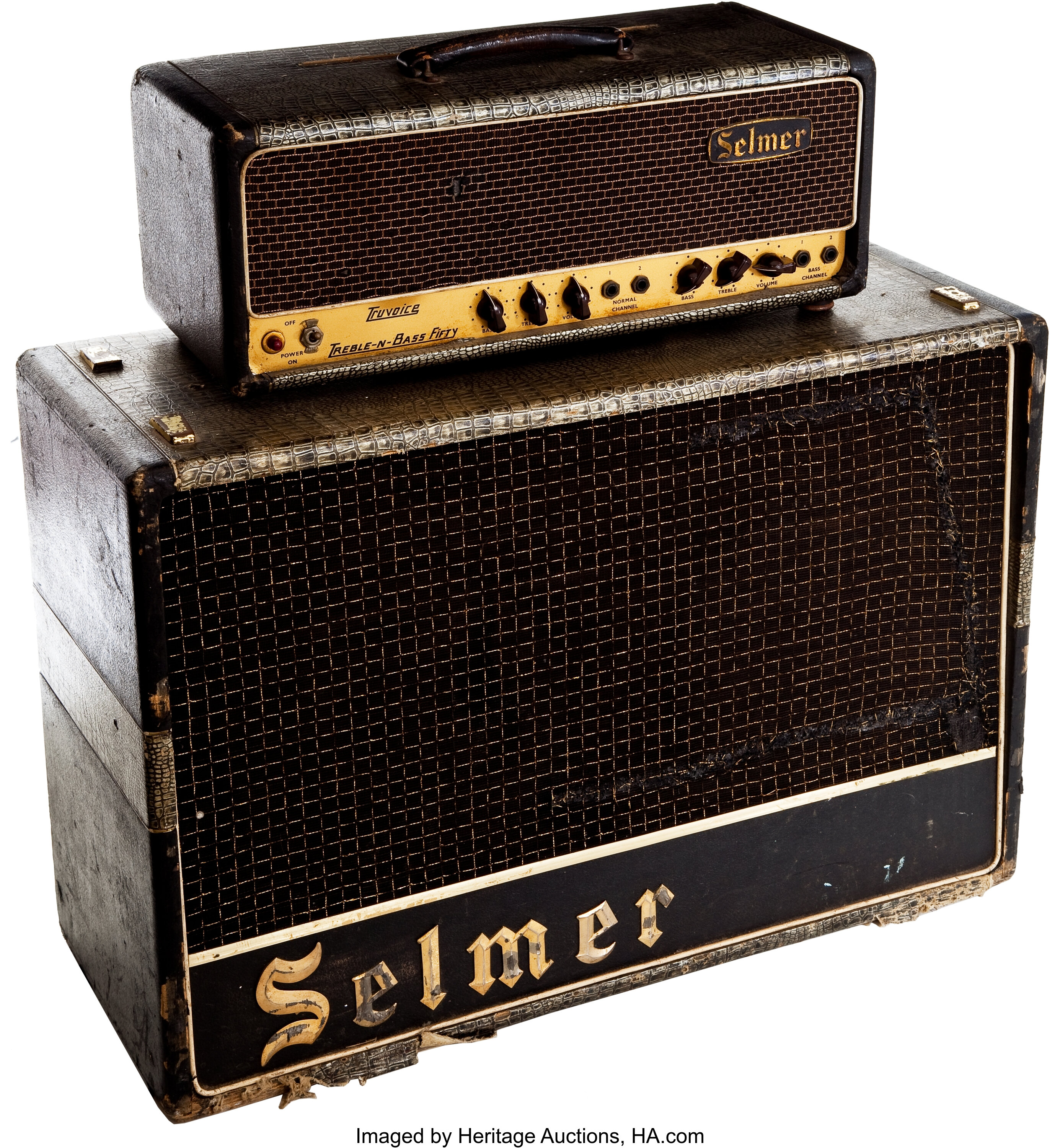 1960s Selmer Truevoice Treble 'N' Bass Crocodile Guitar Amplifier | Lot ...