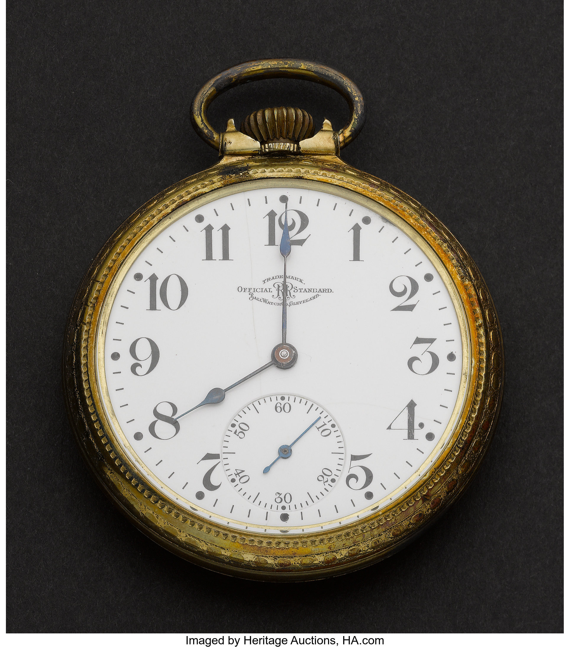 Ball Official Standard 17 Jewel Pocket Watch. ... Timepieces | Lot ...