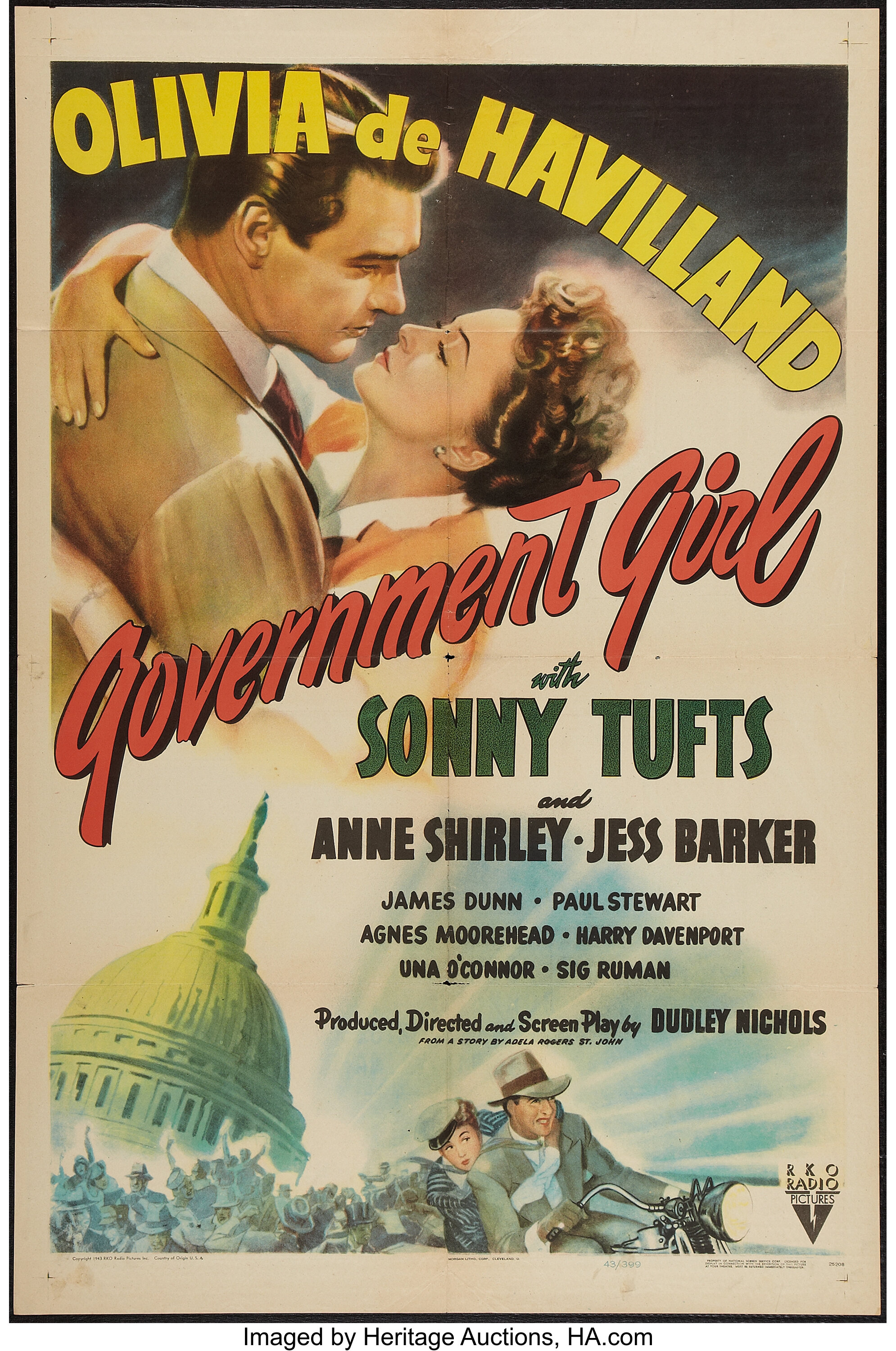 Government Girl (RKO, 1943). One Sheet (27" X 41"). Comedy.. ... | Lot ...