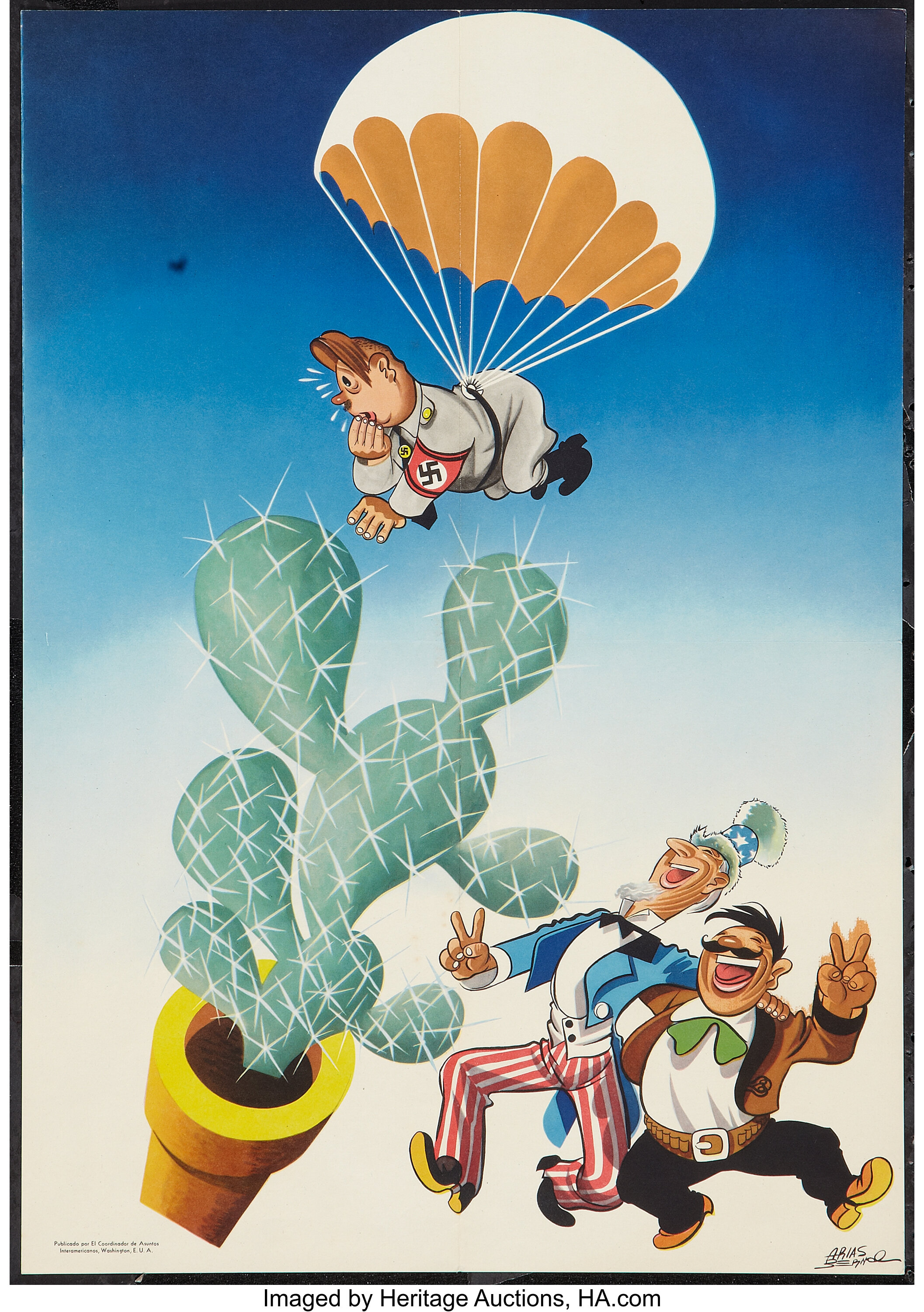 World War II Propaganda Poster (U.S. Office of Inter-American | Lot ...