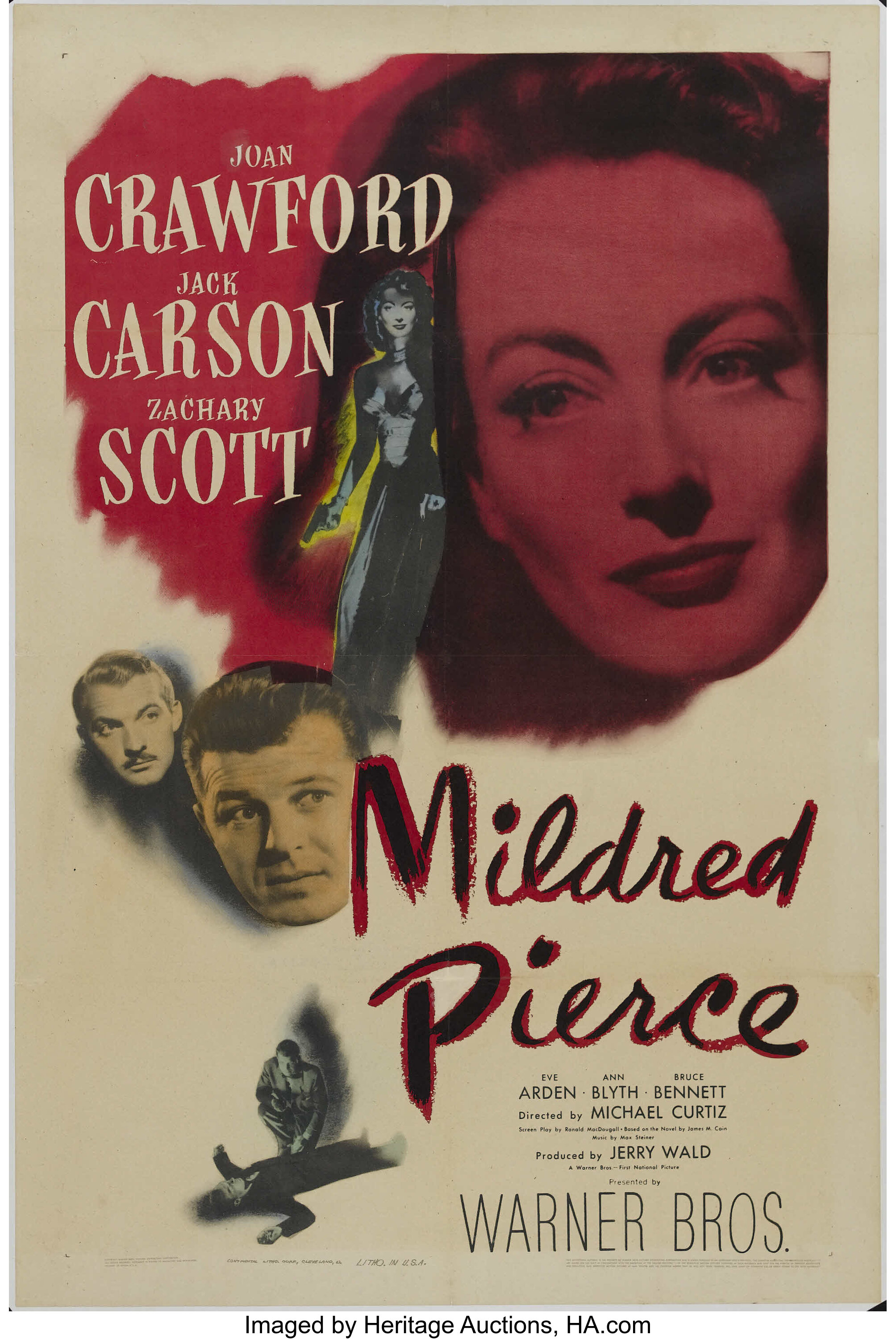 Mildred Pierce (Warner Brothers, 1945). One Sheet (27" X 41"). | Lot ...