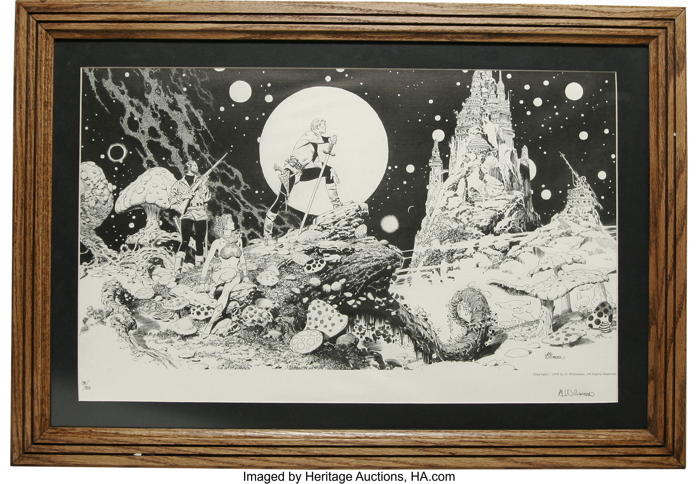 Al Williamson - Flash Gordon Limited Edition Print #39/100 Signed | Lot ...