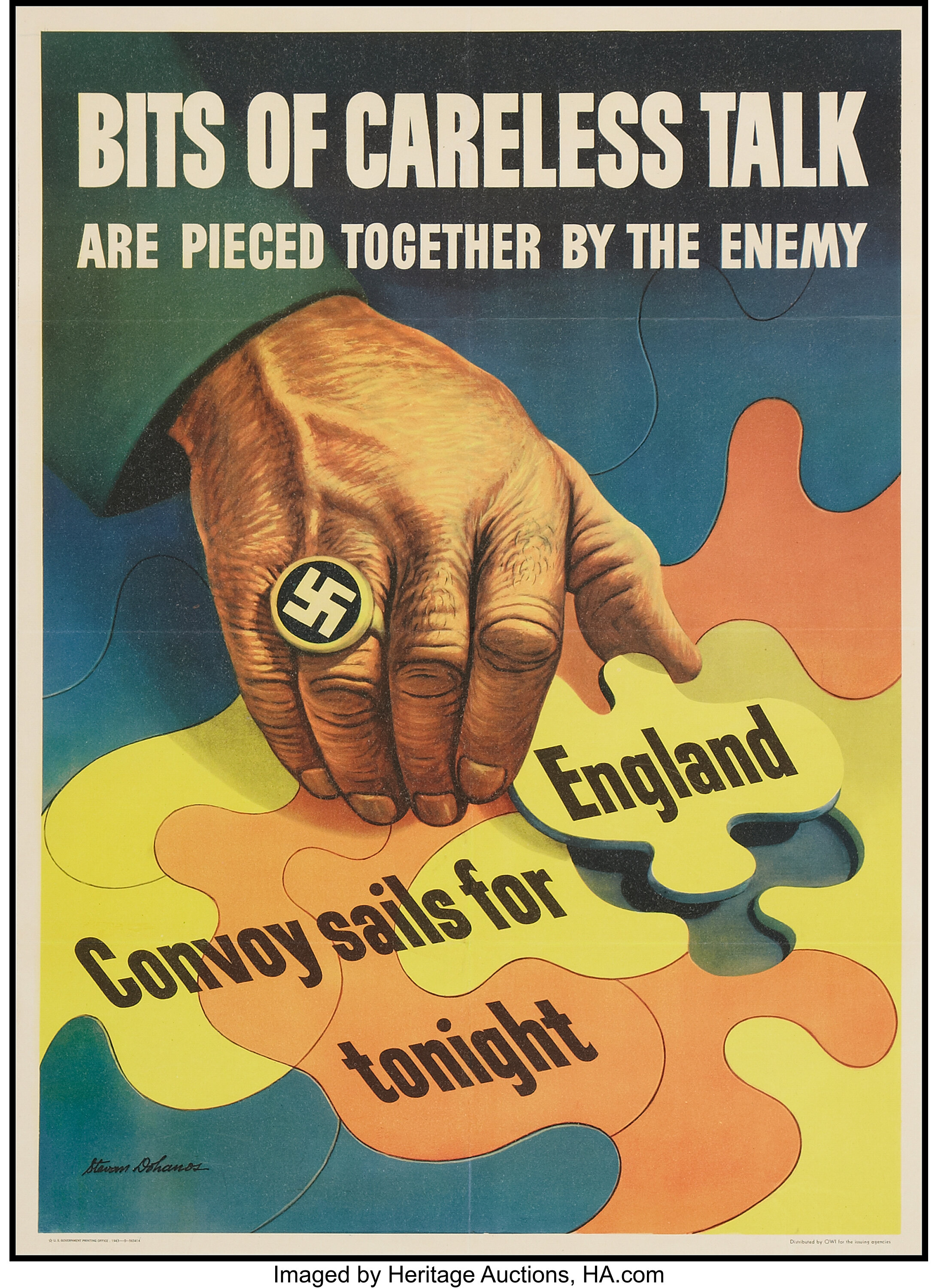 World War II Propaganda (U.S. Government Printing Office, 1943). | Lot ...