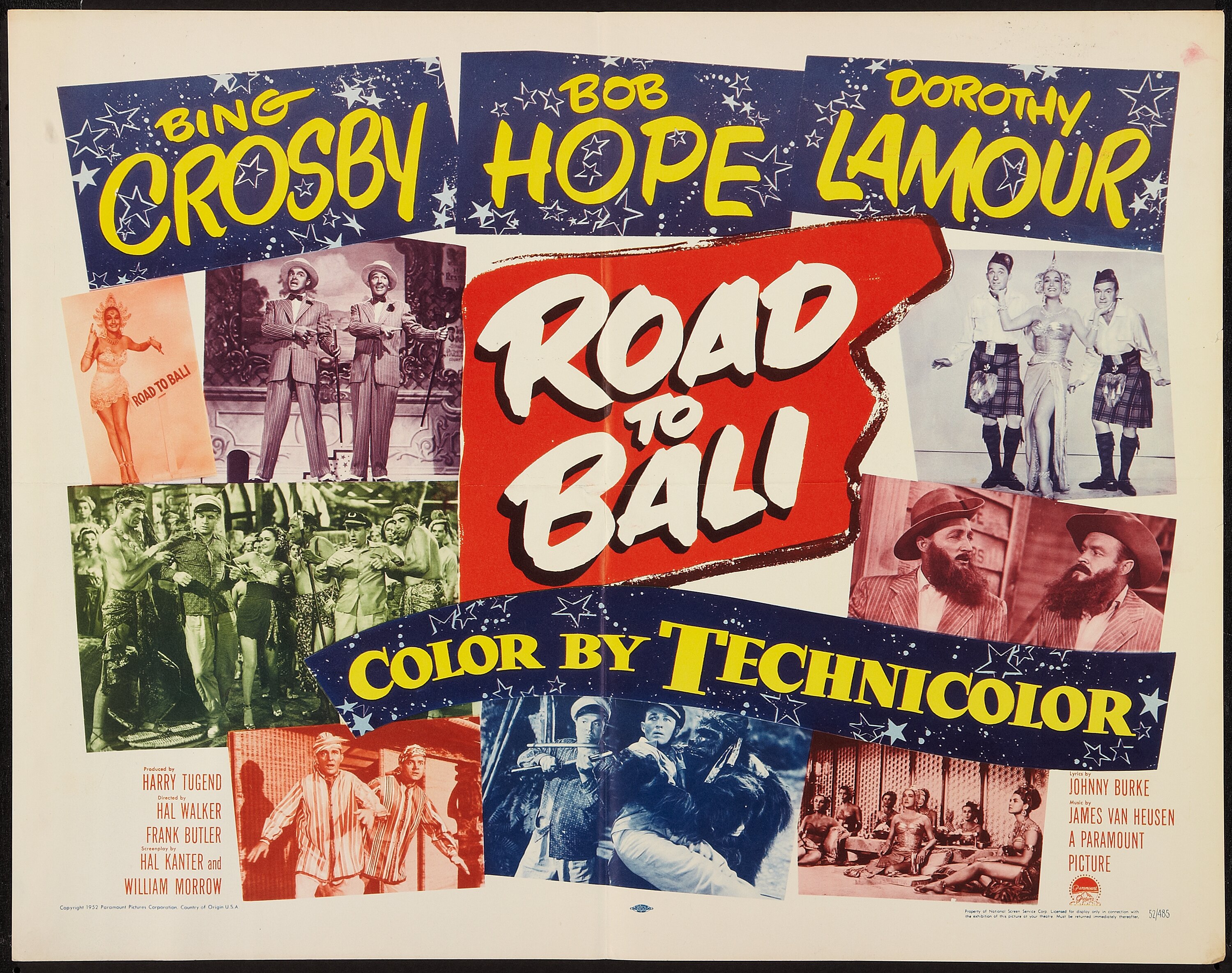 Road to Bali (Paramount, 1952). Half Sheet (22" X 28"). Comedy.. | Lot ...