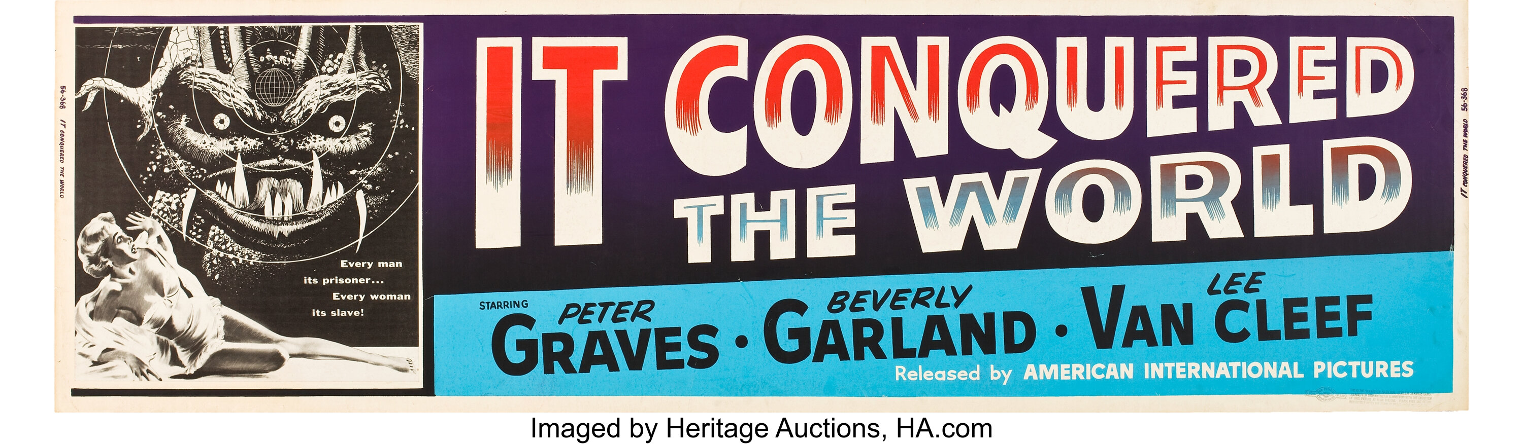 It Conquered the World (American International, 1956). Banner (24 ...
