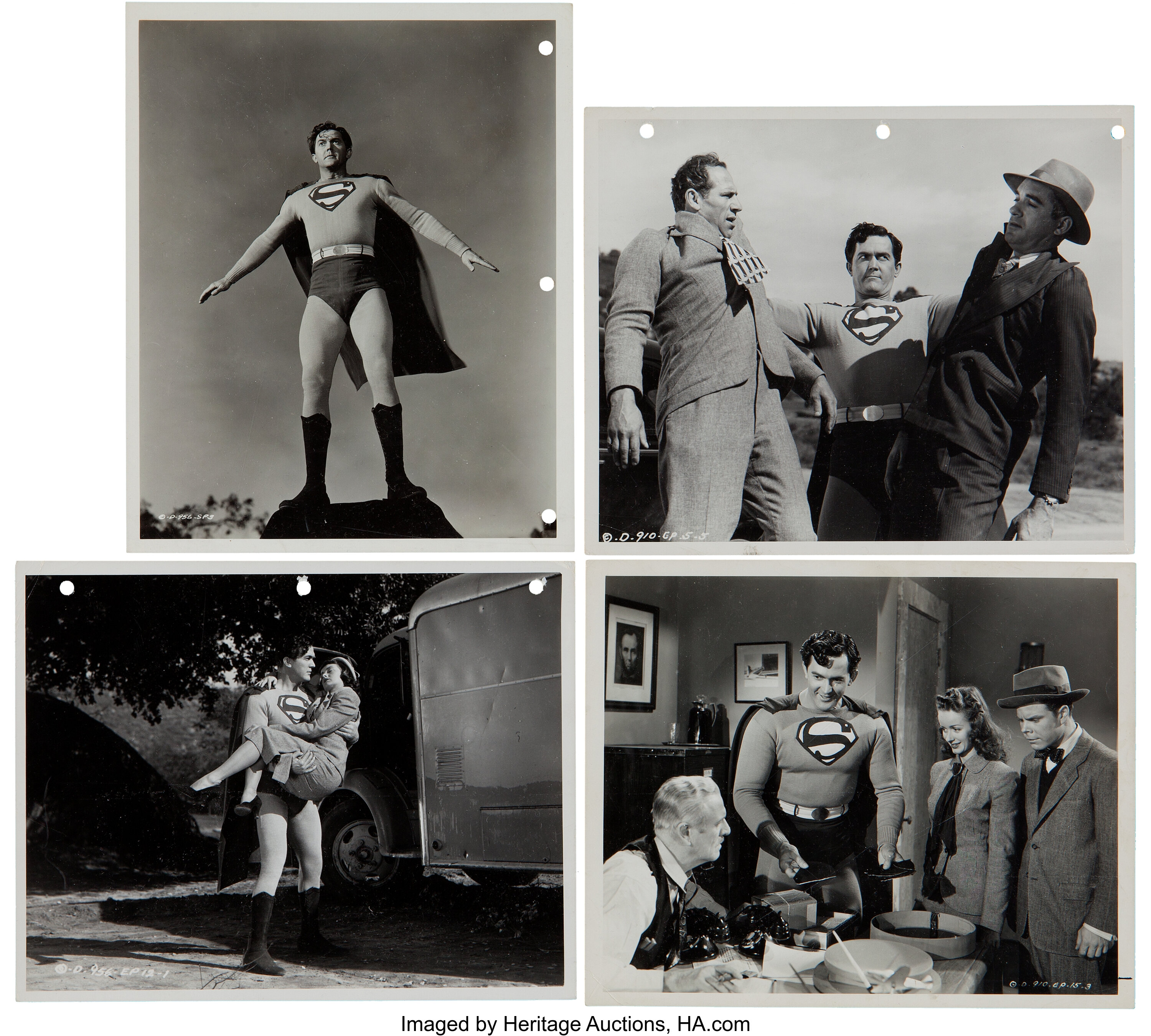 Kirk Alyn as Superman Vintage Photo Group (Columbia, 1949).... | Lot ...