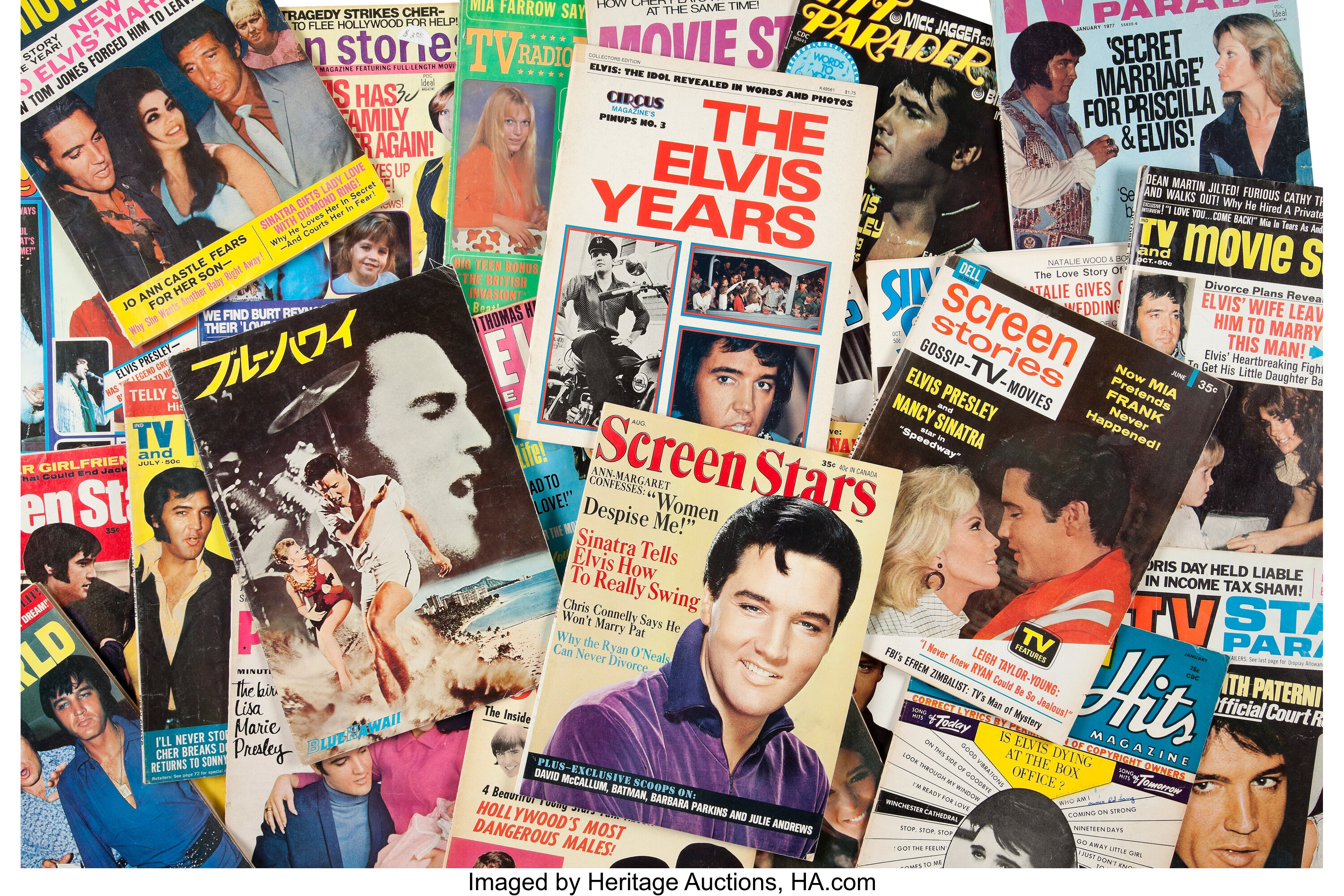 Elvis Presley Collection of 24 Later Fan Magazines (1965-1977 ...
