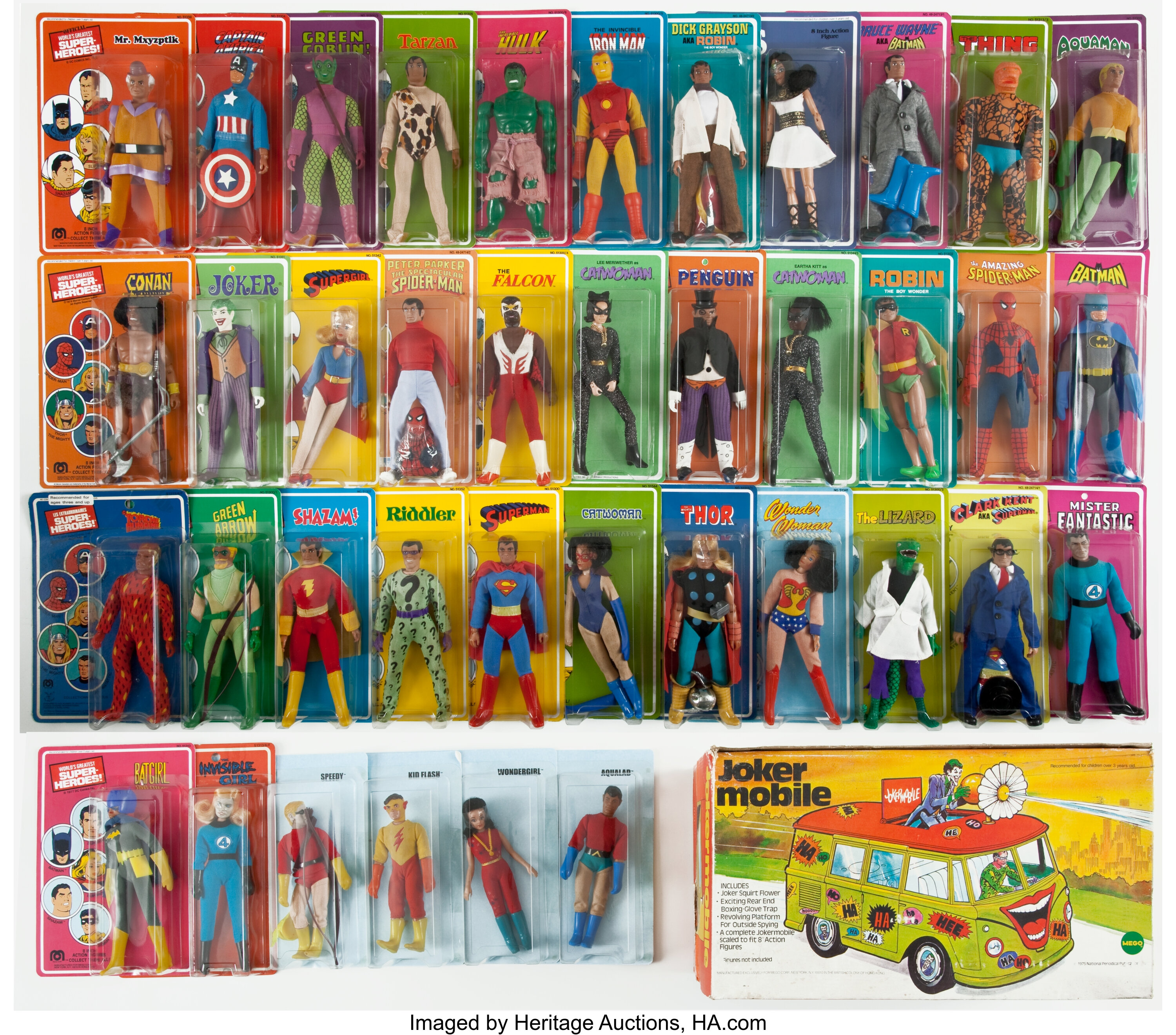 Batman and Other Superhero Mego Toy Group (1970s).... (Total: 40 | Lot ...